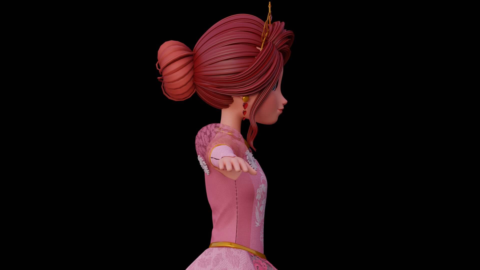 Disney Style Princess - 3D Model by jiten