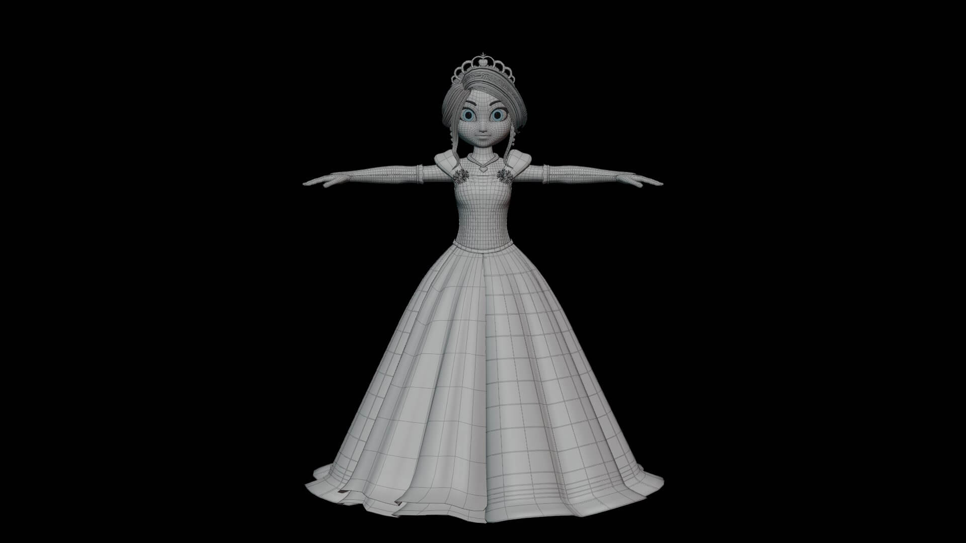 Disney Style Princess - 3D Model by jiten