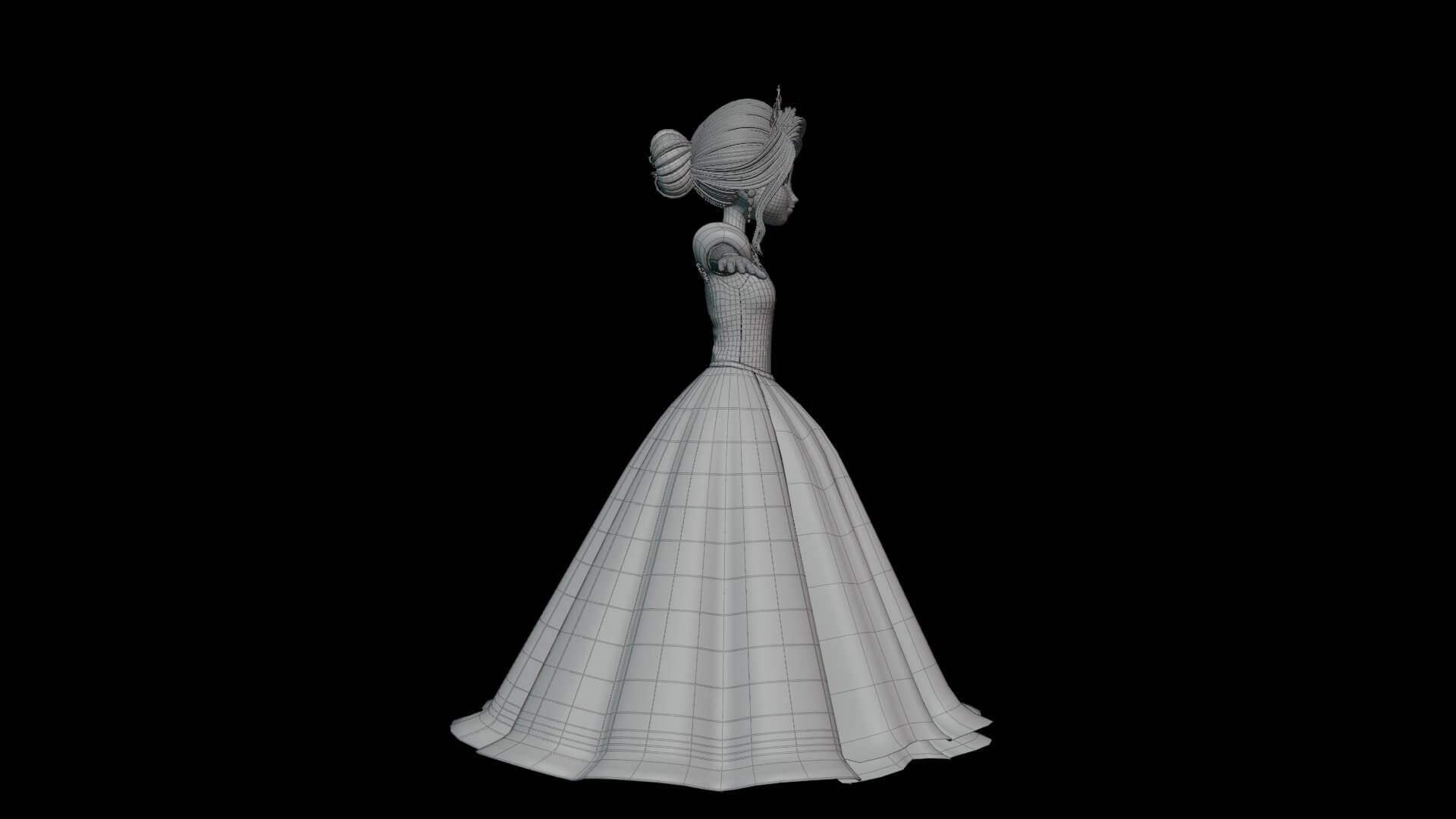 Disney Style Princess - 3D Model by jiten