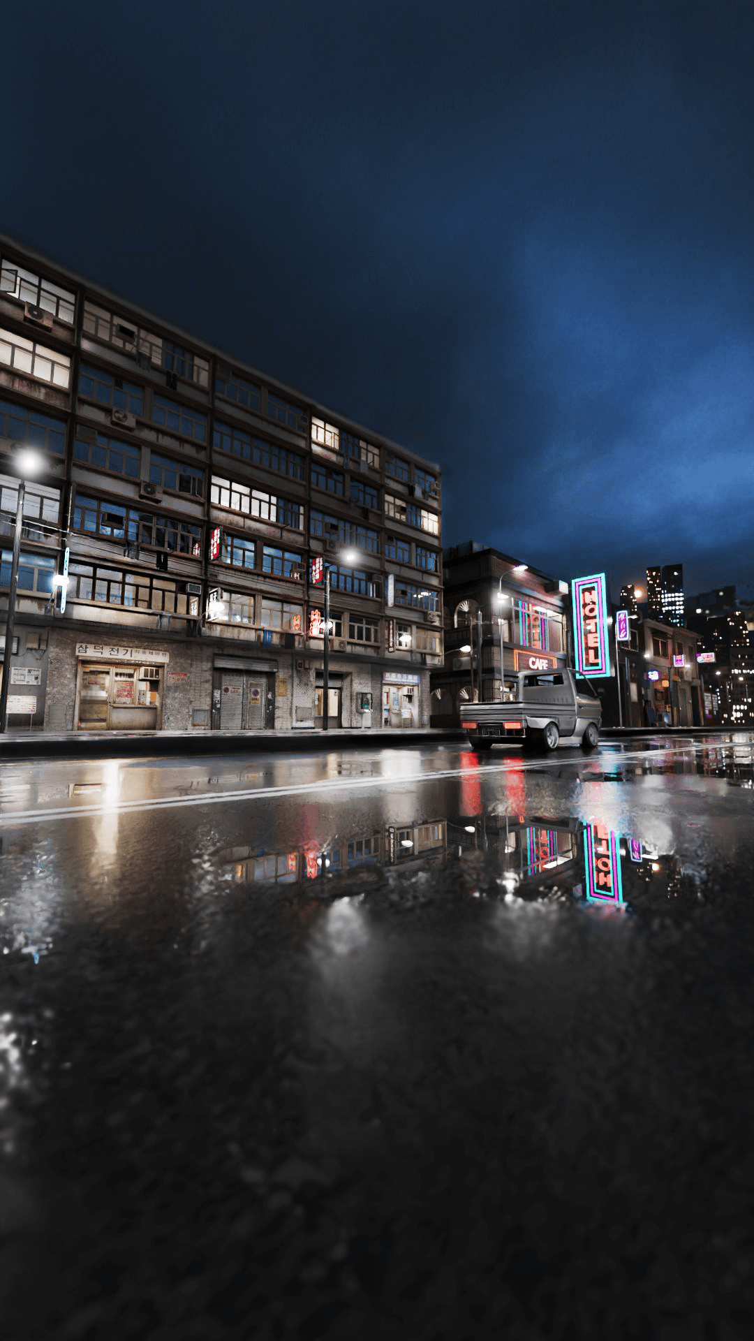 A Rainy Day. 3D Render, Digital Art by jiten