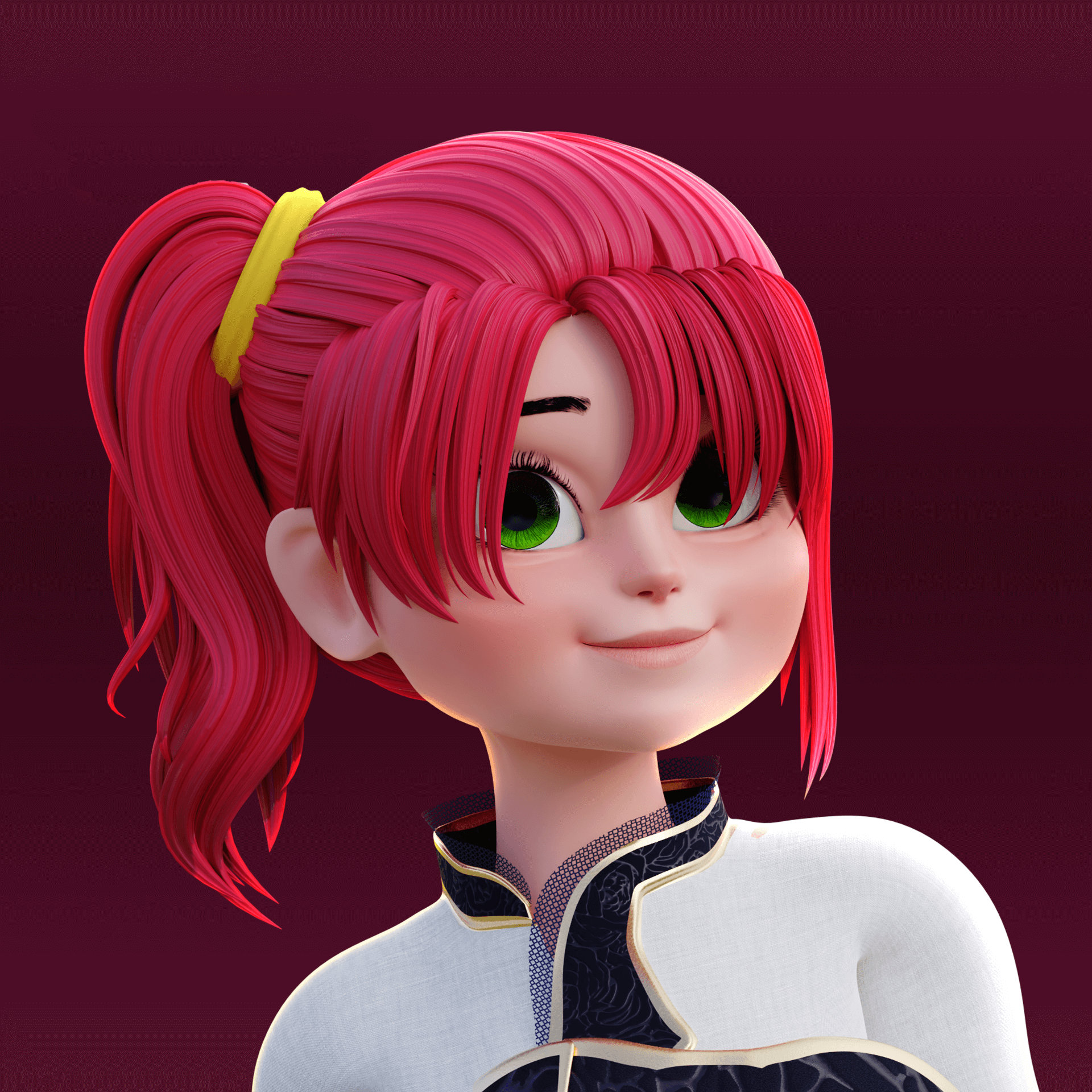 Girl 3d Render Digital Art By Jiten 1793