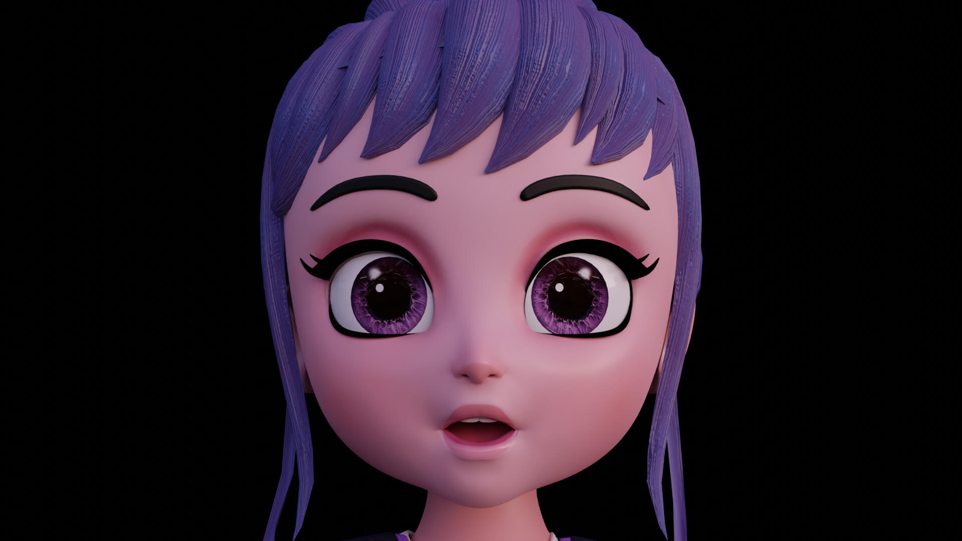 Kimono Girl - 3D Model by jiten