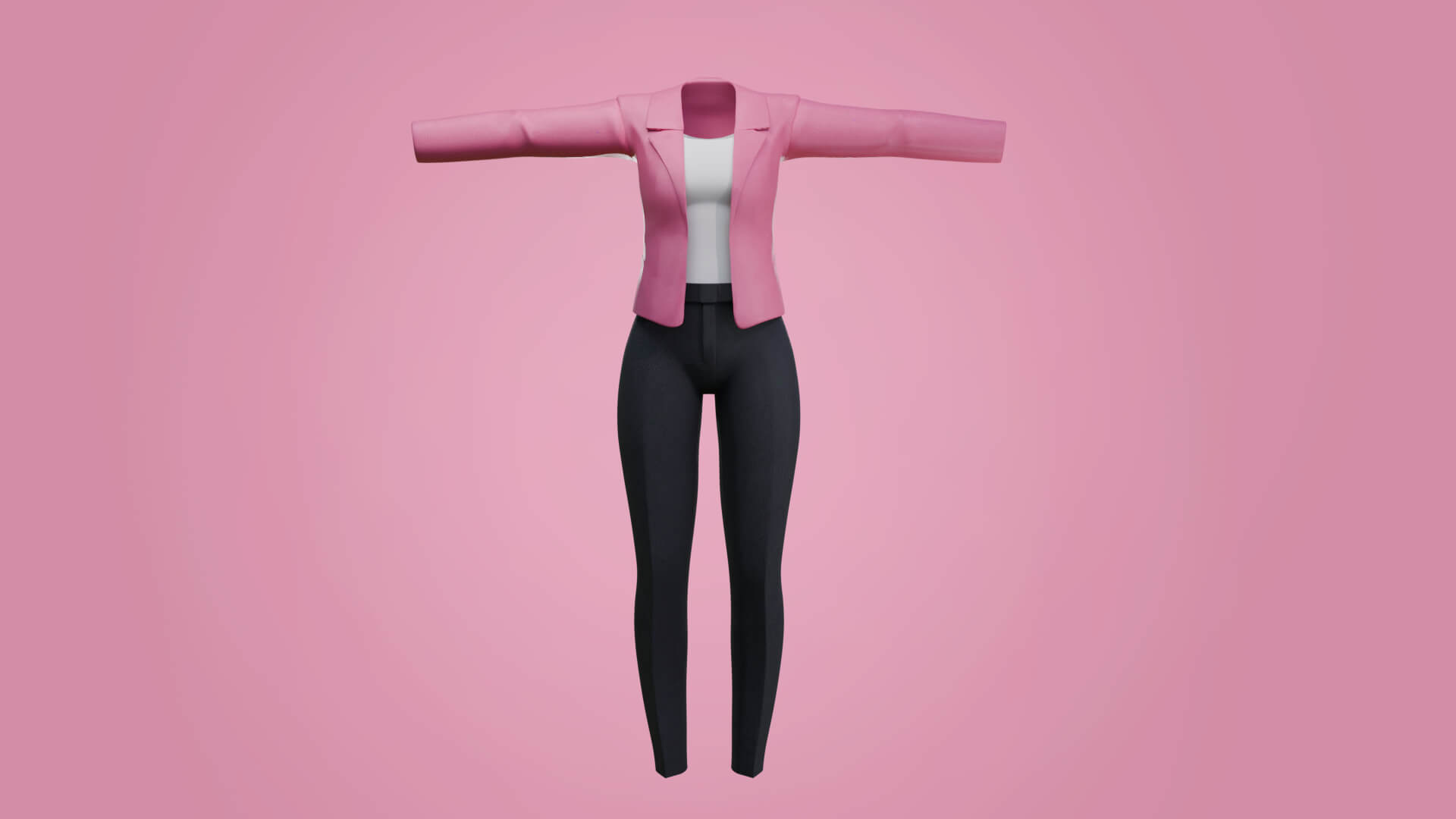Office Clothes Set - 3D Model by jiten