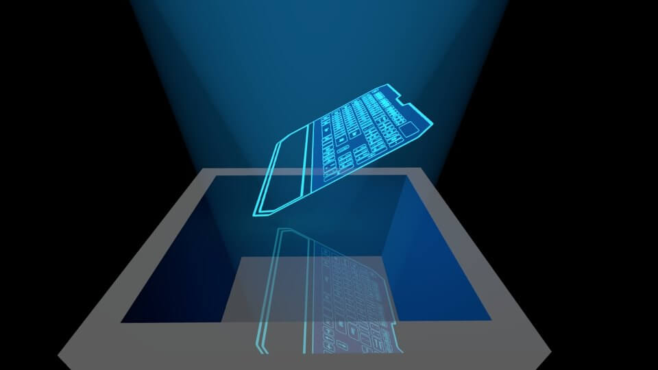 Hologram Keyboard - 3D Model by jj_shadowwolf