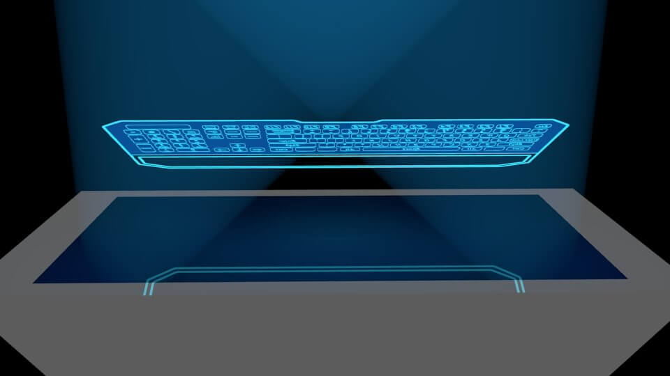 Hologram Keyboard - 3D Model by jj_shadowwolf