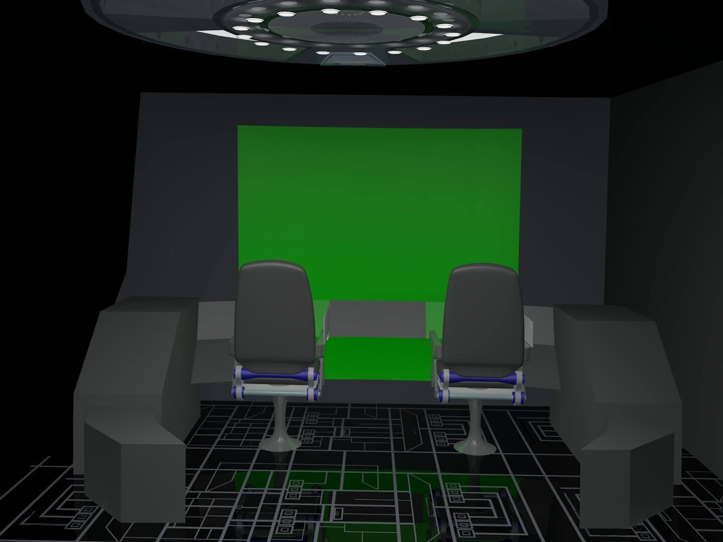 Command Center - 3D Model by jj_shadowwolf