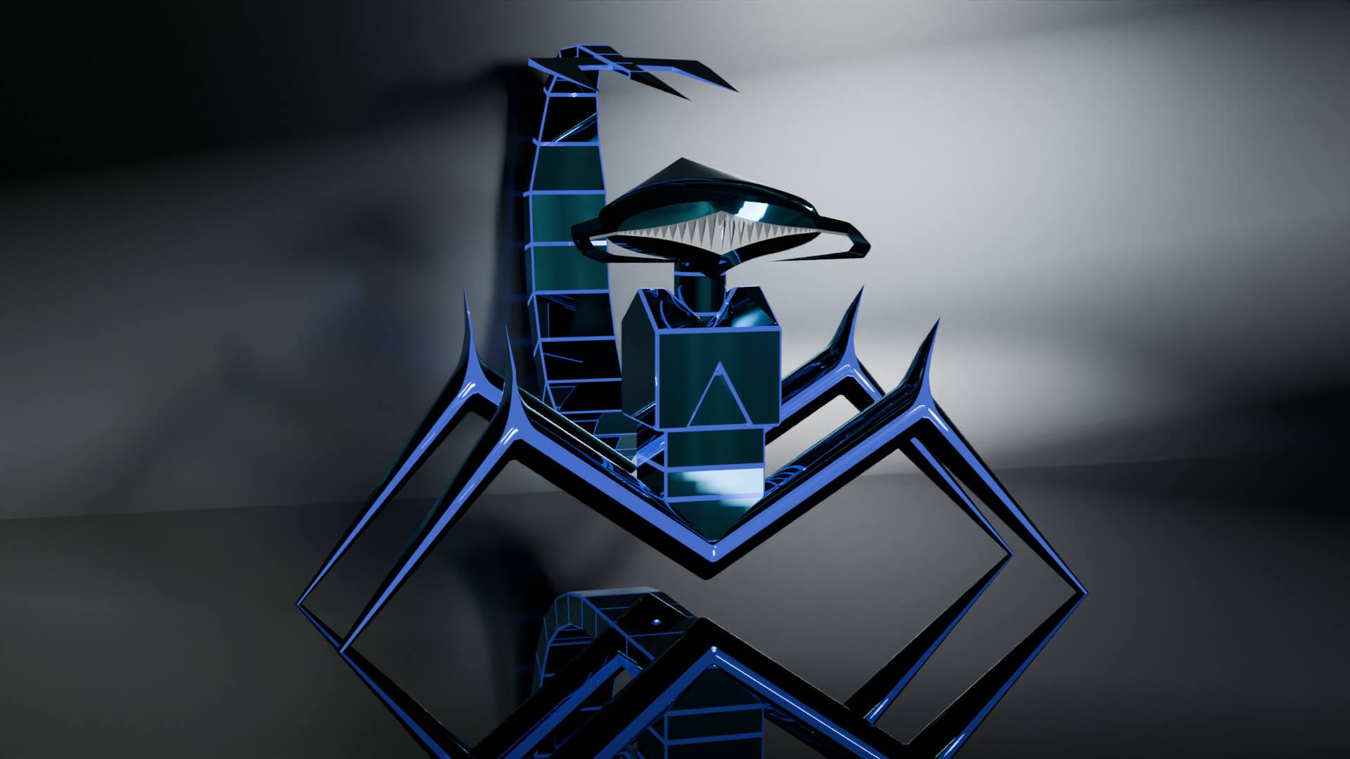 Destroyer 3D Render, Digital Art by jj_shadowwolf