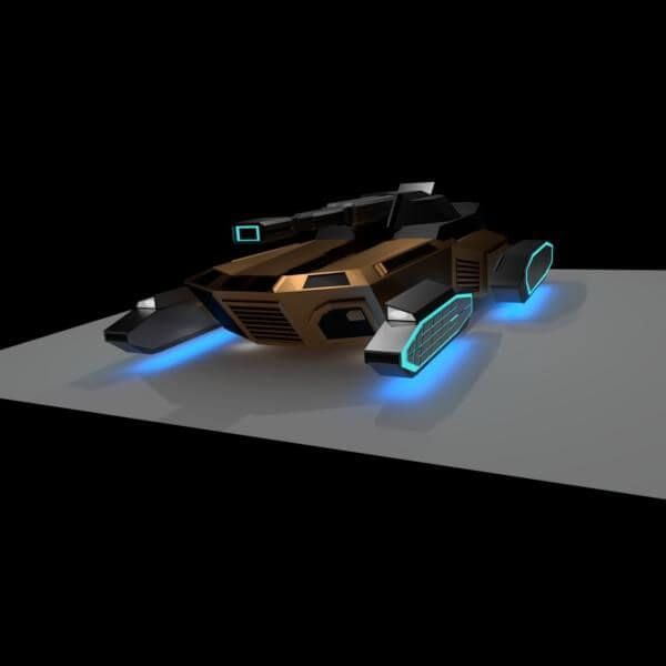 Hover Tank 3D Render | RenderHub Gallery