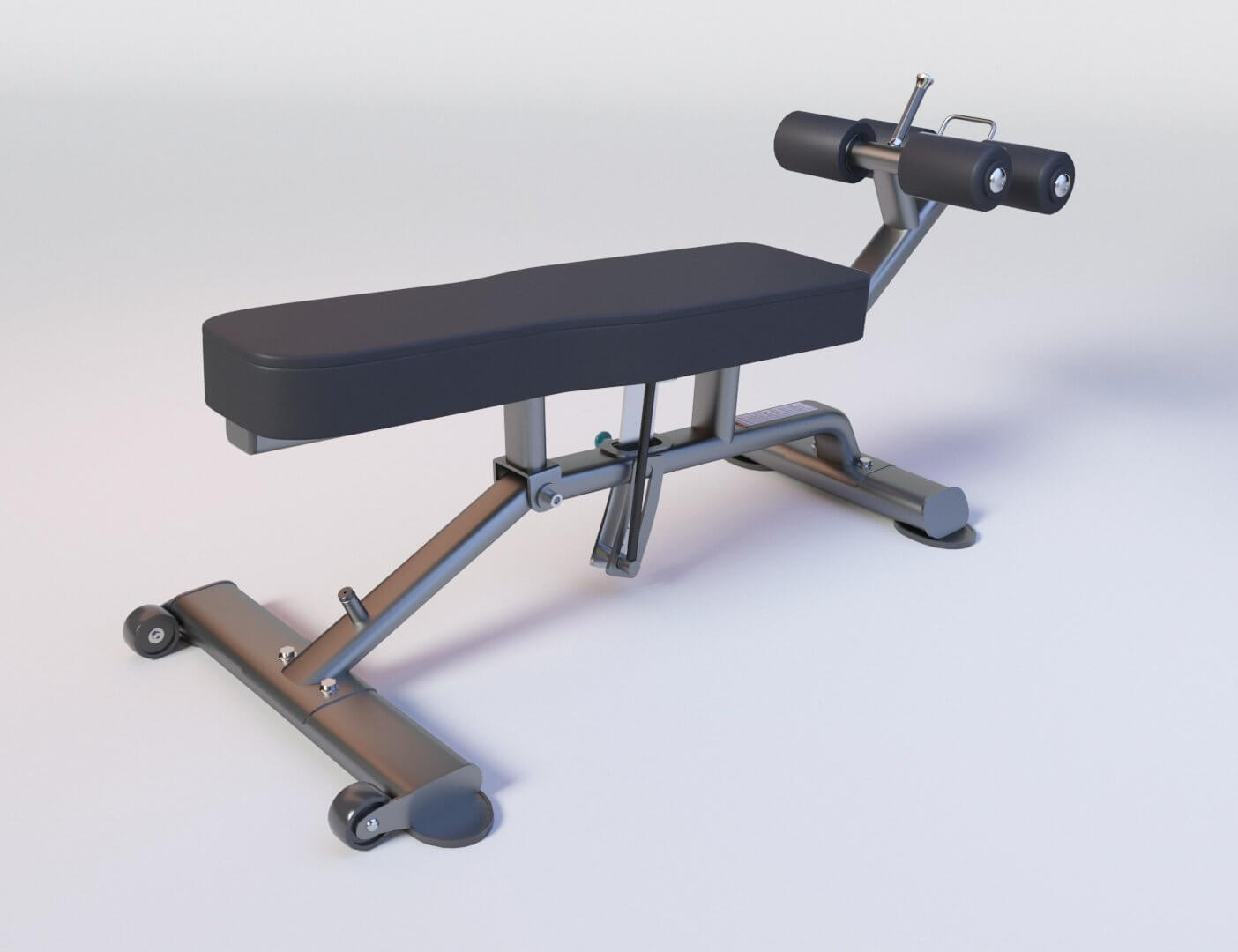 Abdominal - Decline Bench 3D Model by jk3dstudio