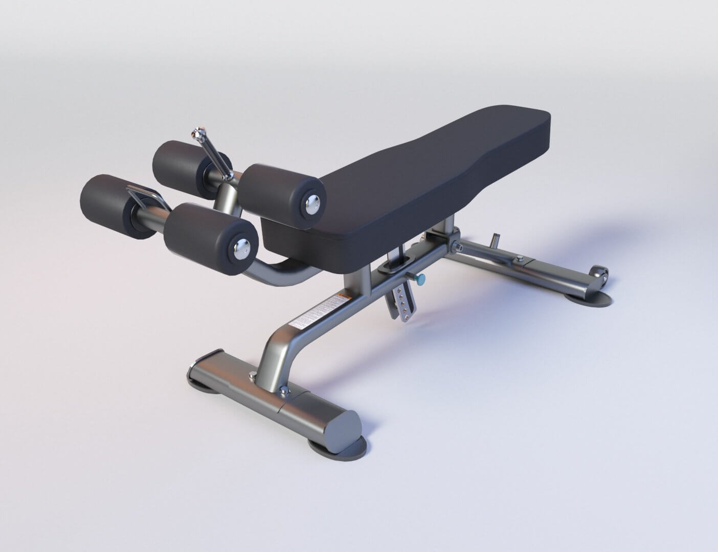 Abdominal - Decline Bench 3D Model by jk3dstudio