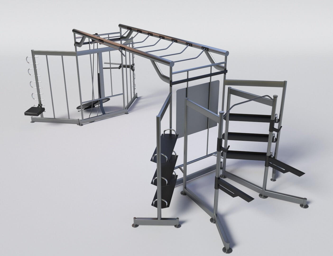 Atlas Group Training System - Free 3D Model by jk3dstudio