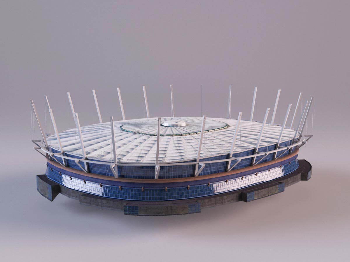 BC Place Vancouver - Low-Poly Stadium 3D Model by jk3dstudio