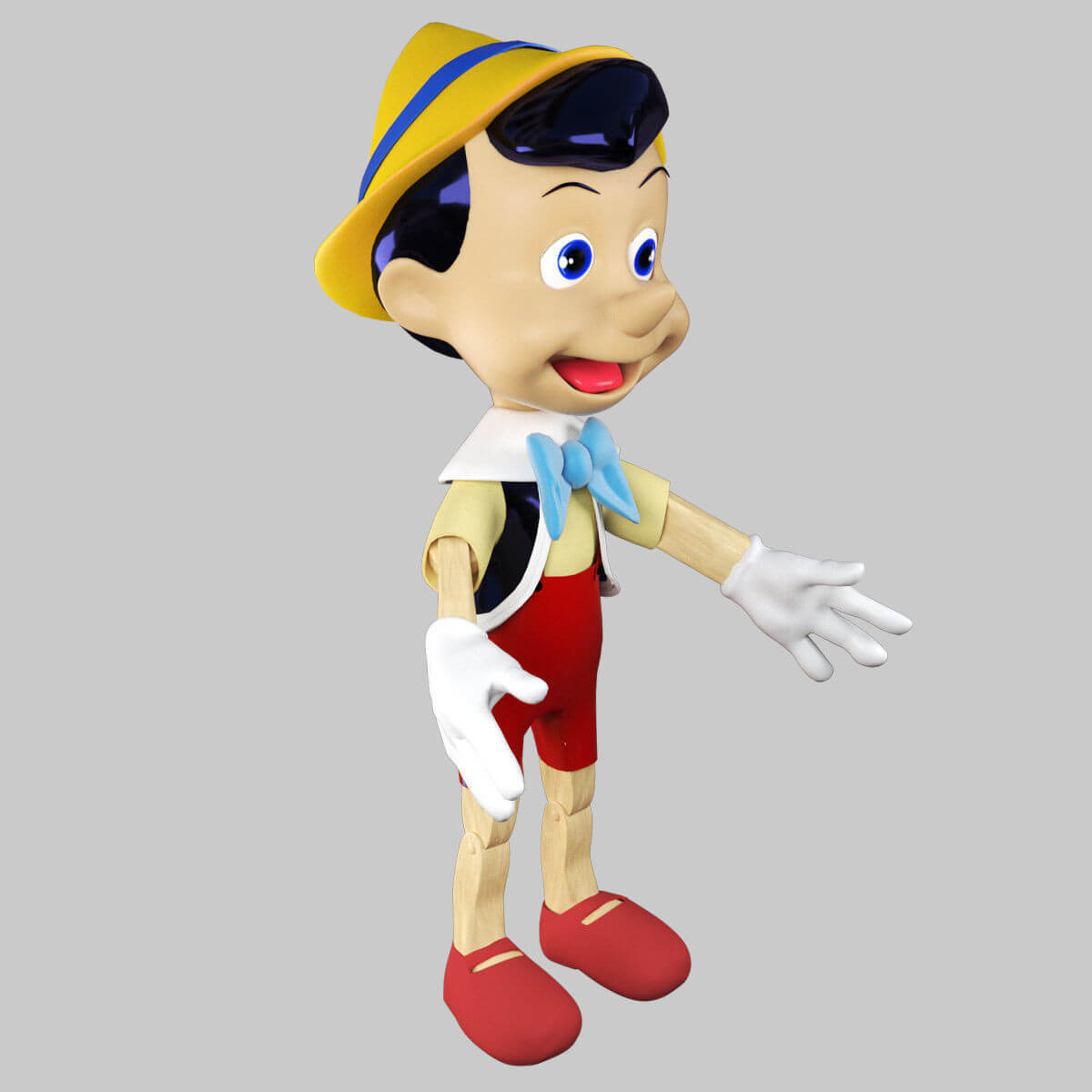 Disney Pinocchio 3D Model Rigged in 3DS Max by jk3dstudio