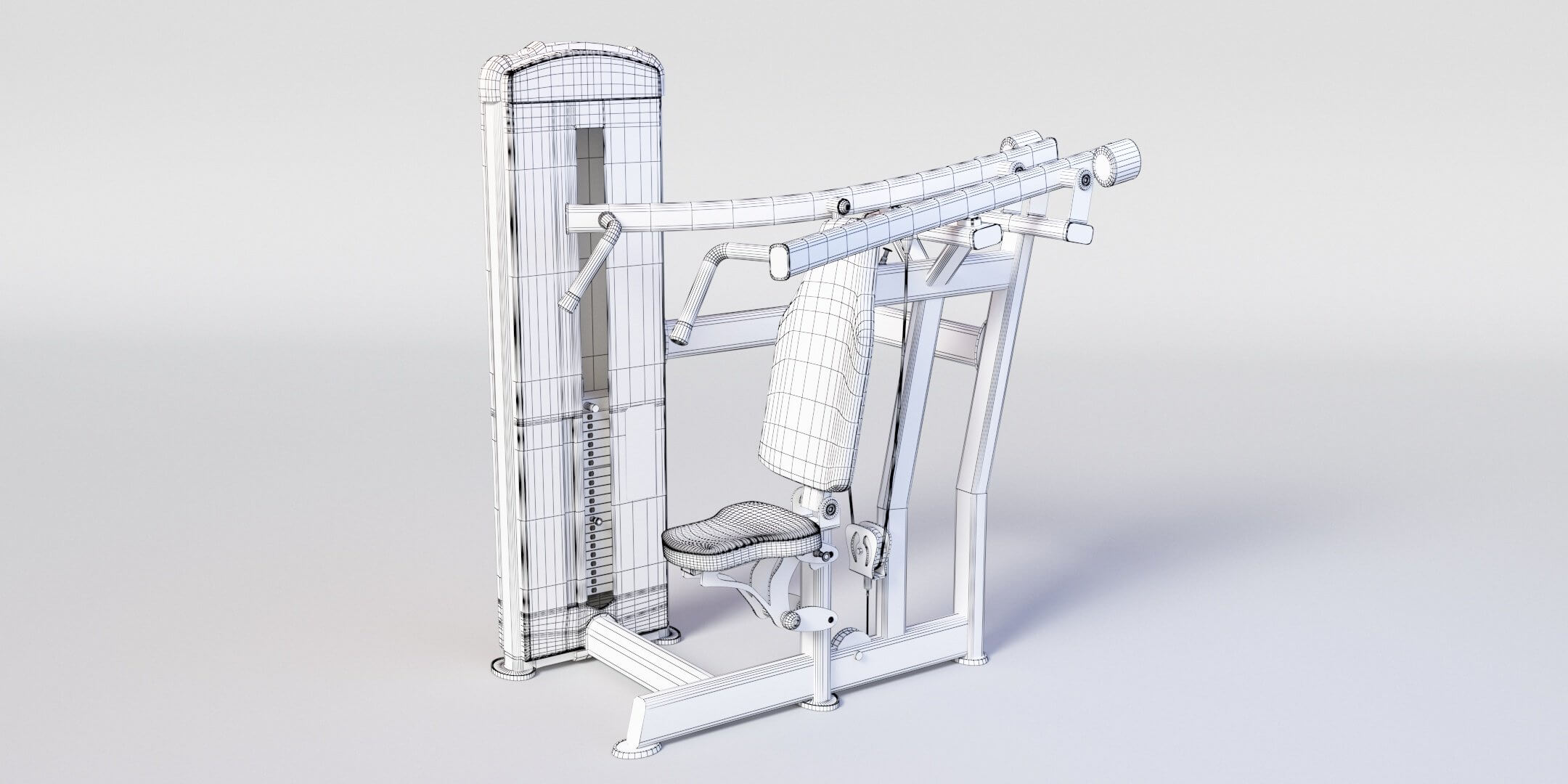 Fuse Xl Shoulder Press - 3D Model by jk3dstudio