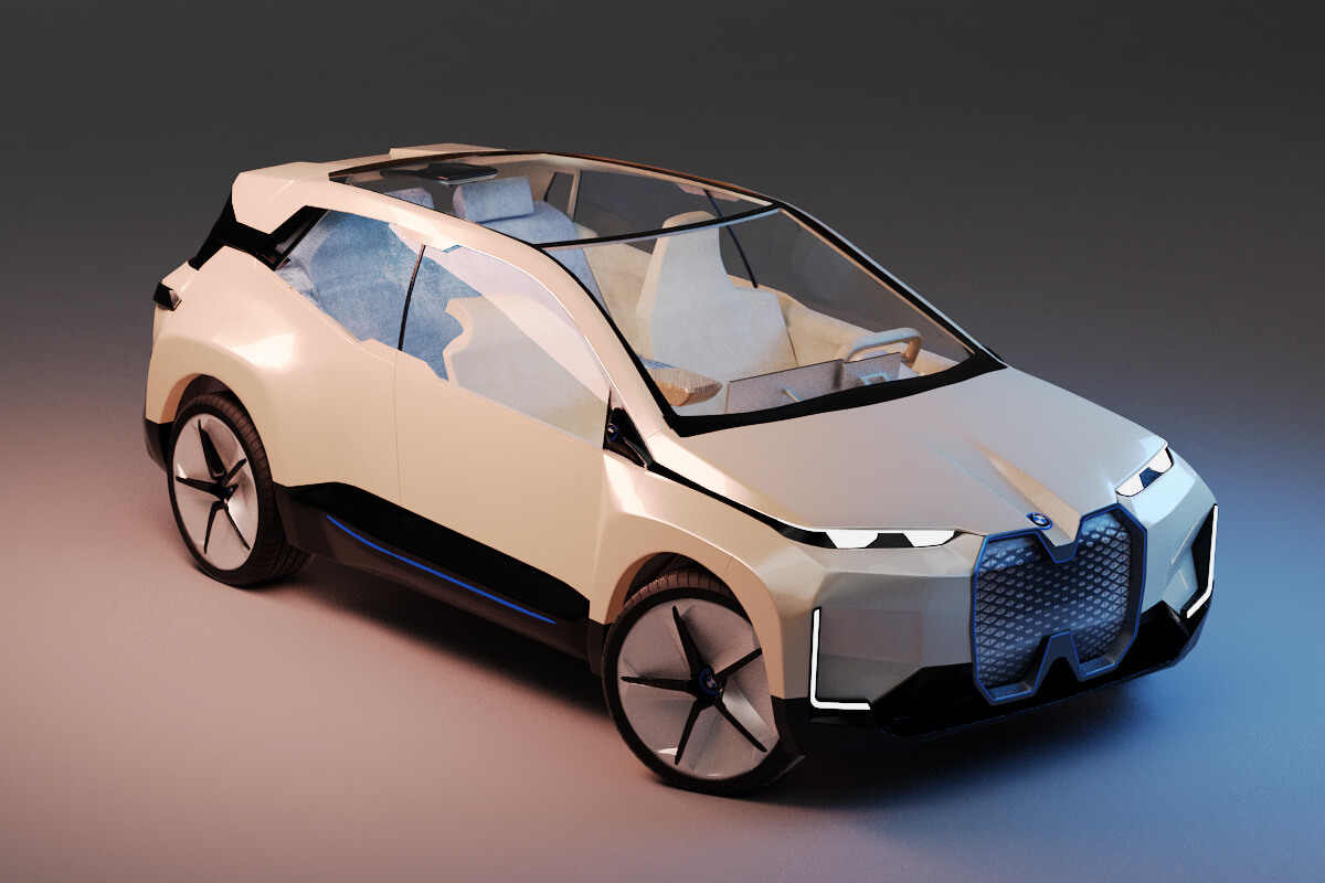 BMW Inext vision inext 3D Render, Digital Art by jk3dstudio