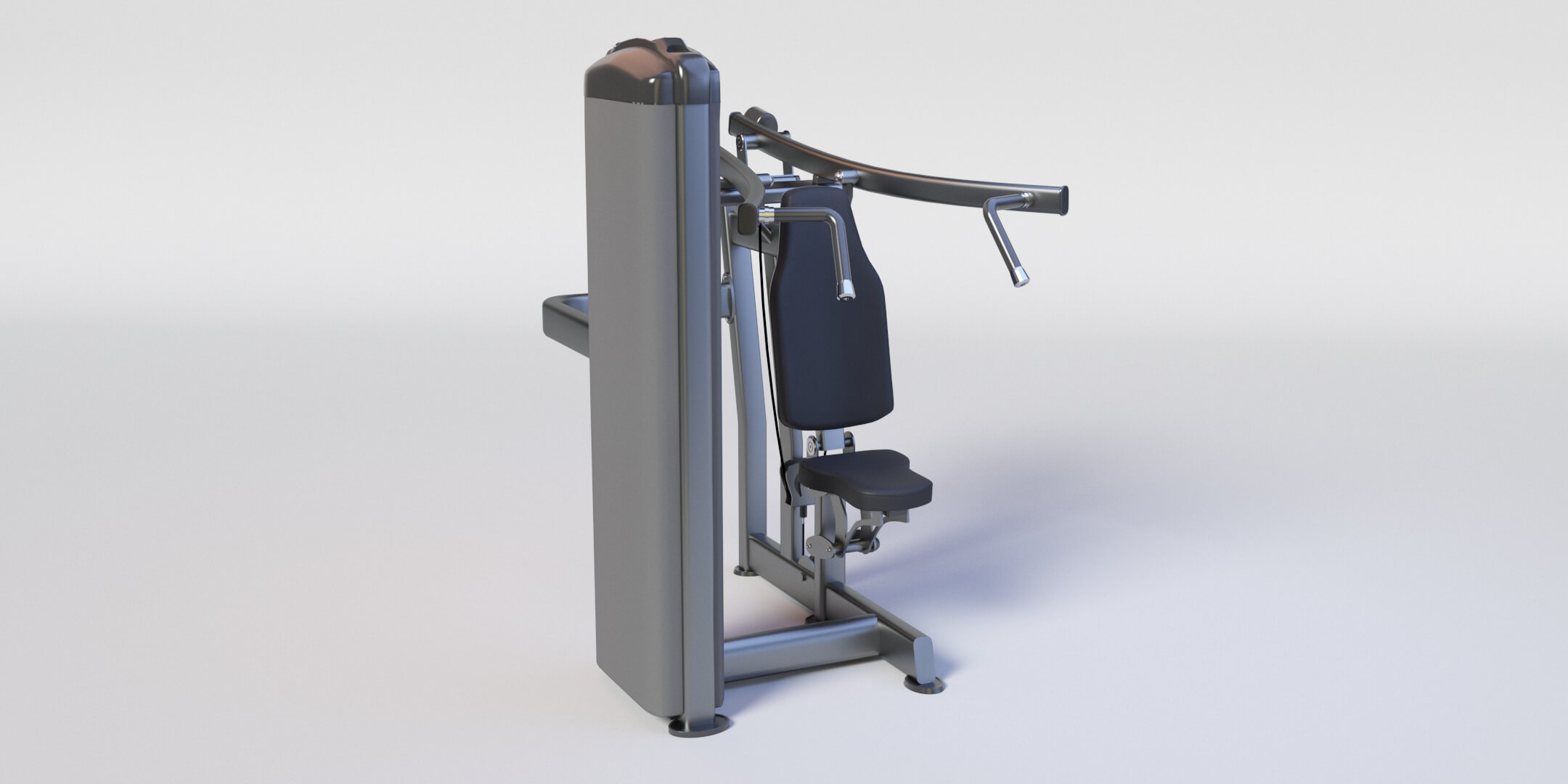 Fuse XL Shoulder Press Low-Poly 3D Gym Equipment Model 3D Render