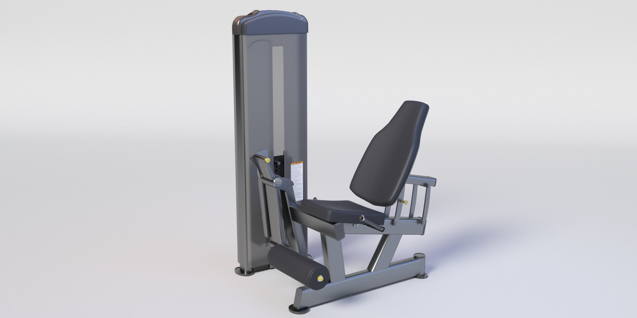 Leg Extension Machine - Professional 3D Gym Model 3D Render