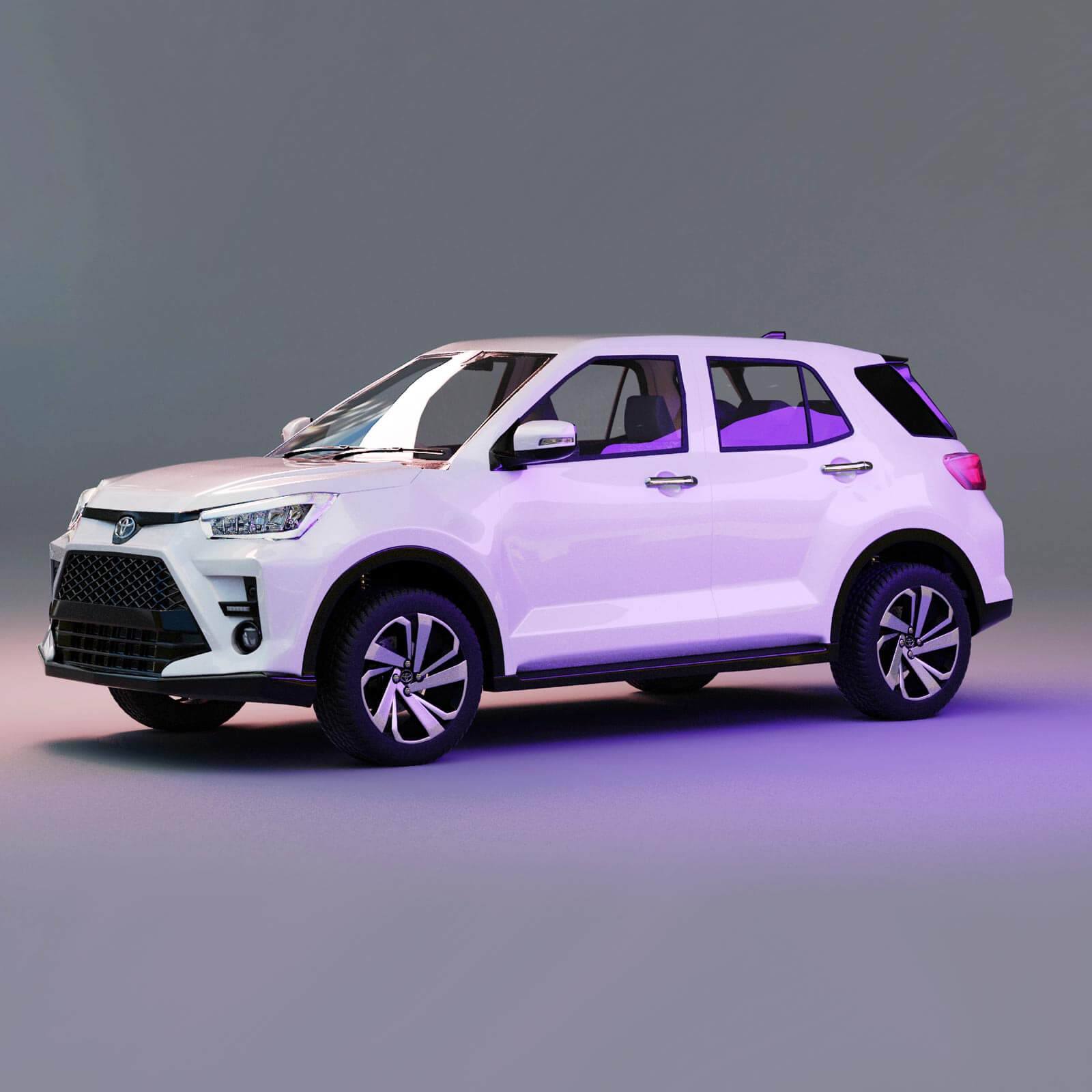 Toyota Raize and interior 3D Model 3D Render | RenderHub Gallery