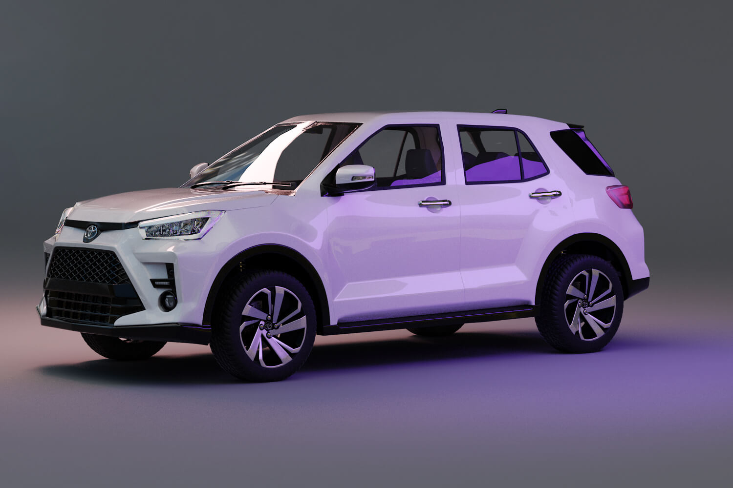 Toyota Raize and interior 3D Model 3D Render | RenderHub Gallery