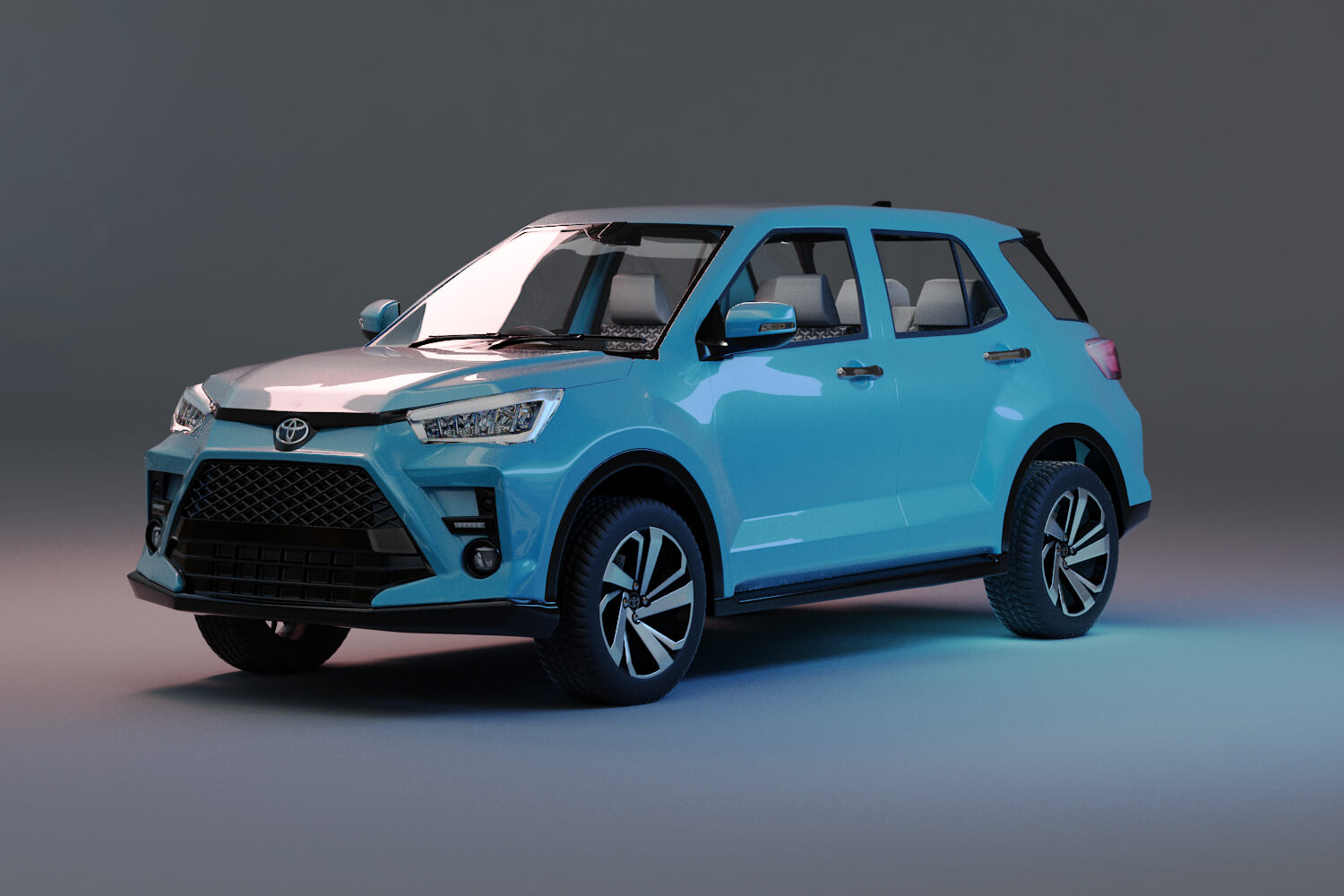 Toyota Raize and interior 3D Model 3D Render by jk3dstudio