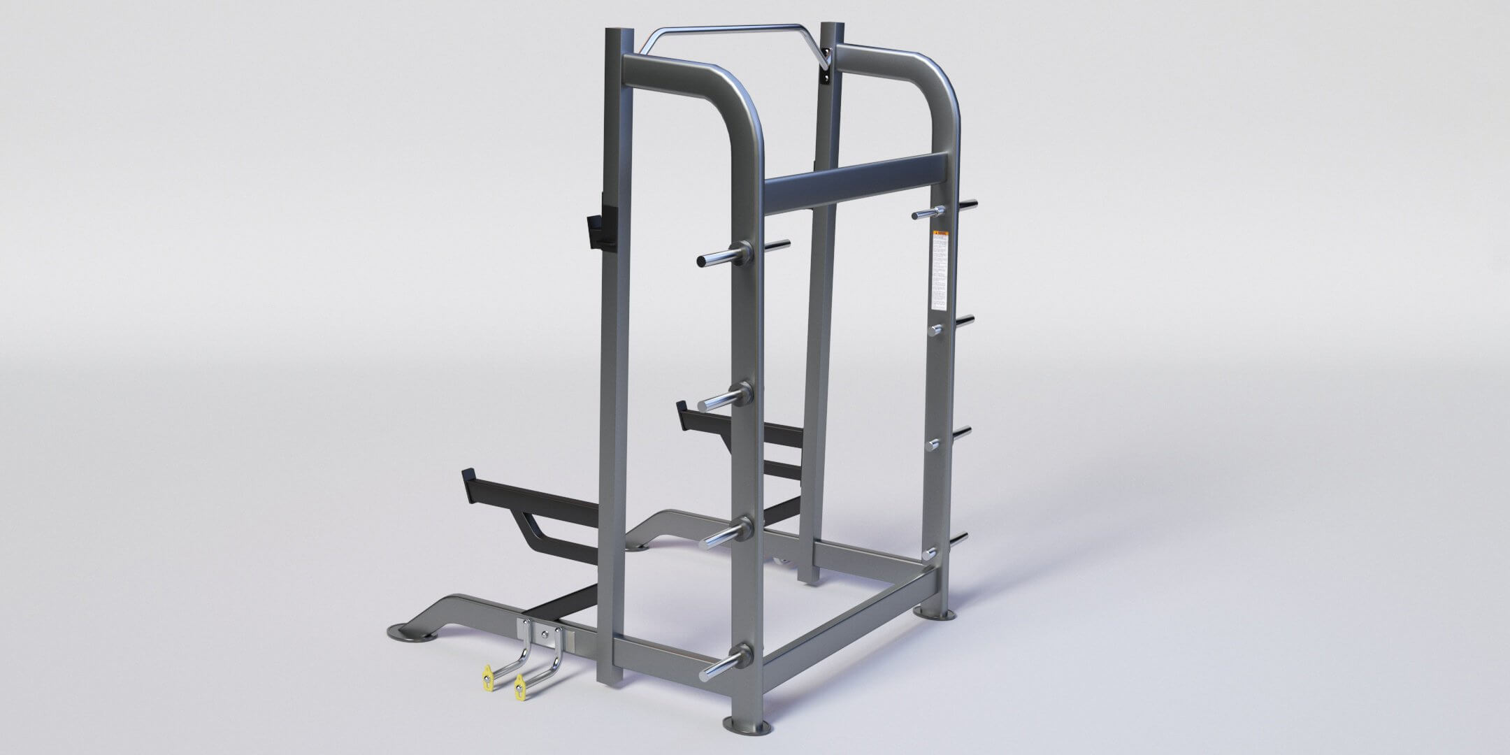 Half Rack with Plate Holders - 3D Model by jk3dstudio