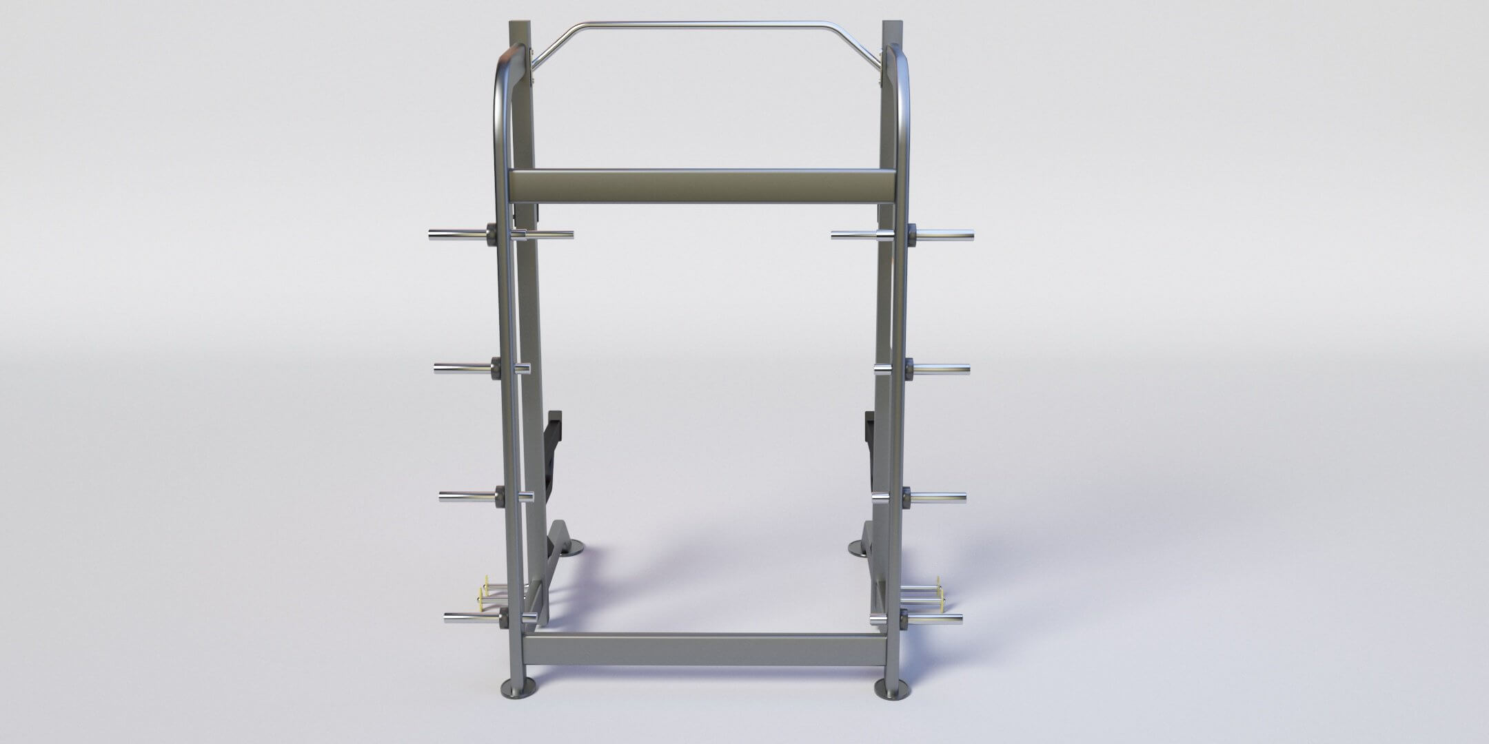 Half Rack with Plate Holders - 3D Model by jk3dstudio