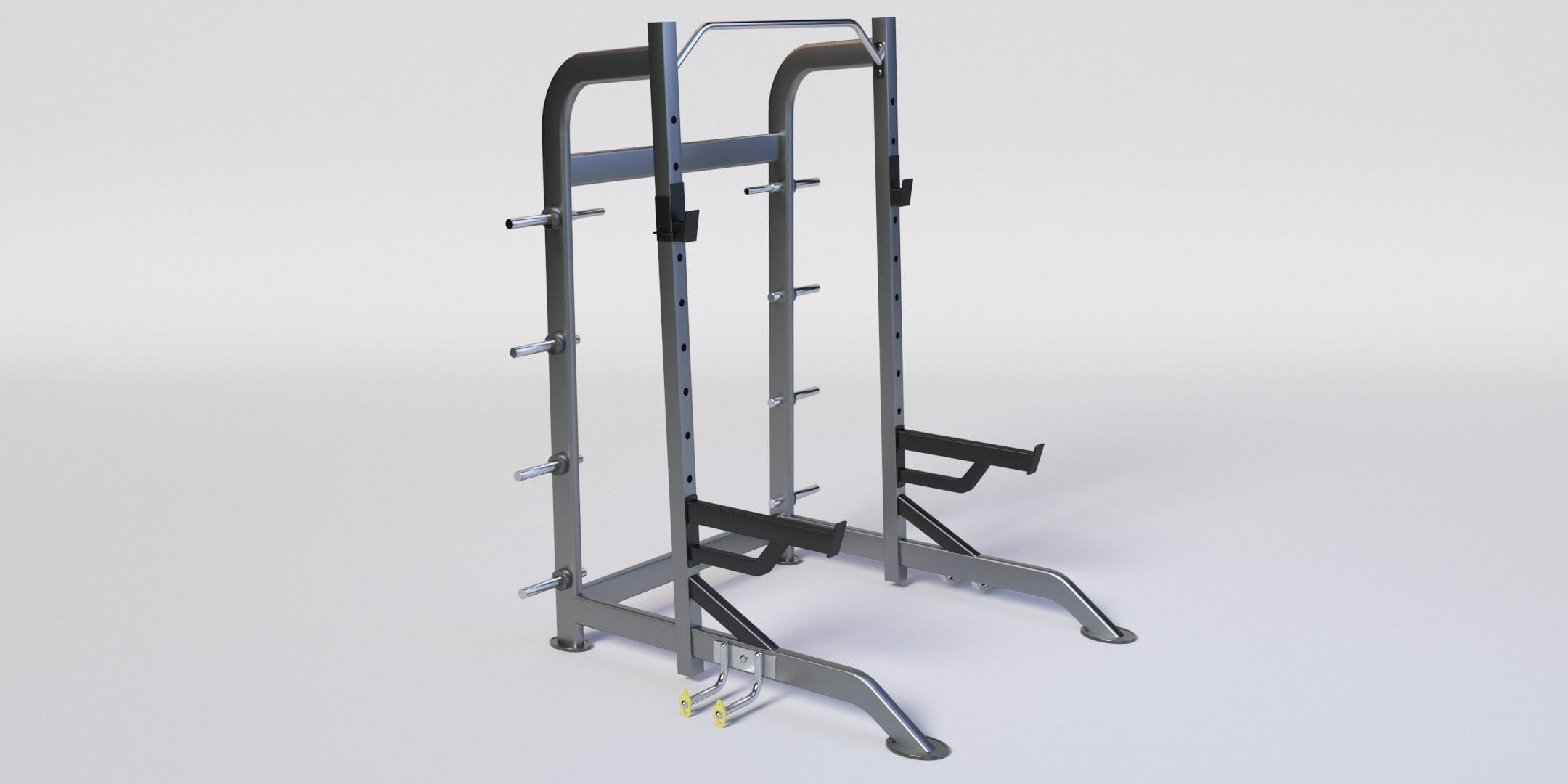 Half Rack with Plate Holders - 3D Model by jk3dstudio