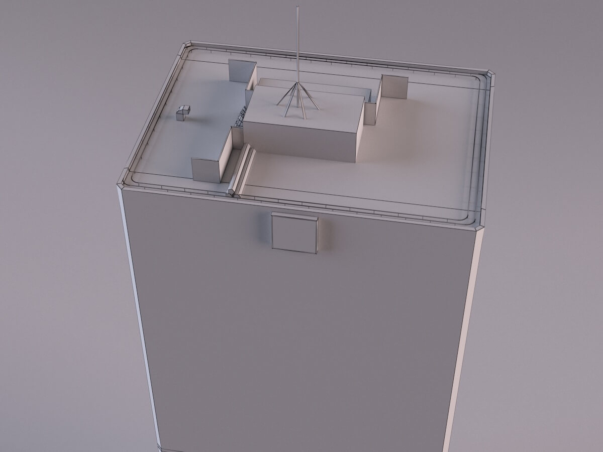 TD Tower Vancouver - Ultra-Low-Poly 3D Model by jk3dstudio