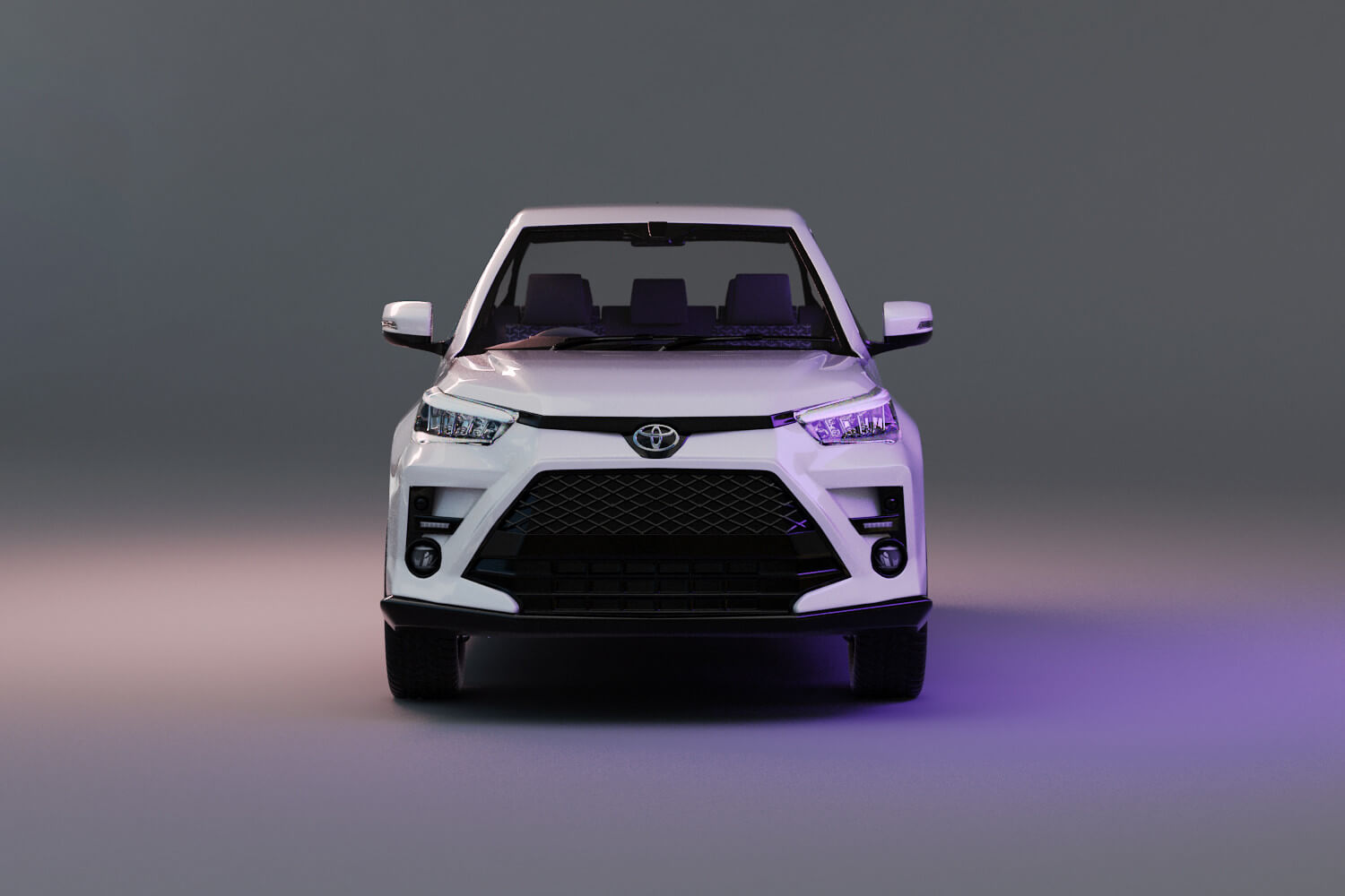 Toyota Raize With Interior 3D Model by jk3dstudio