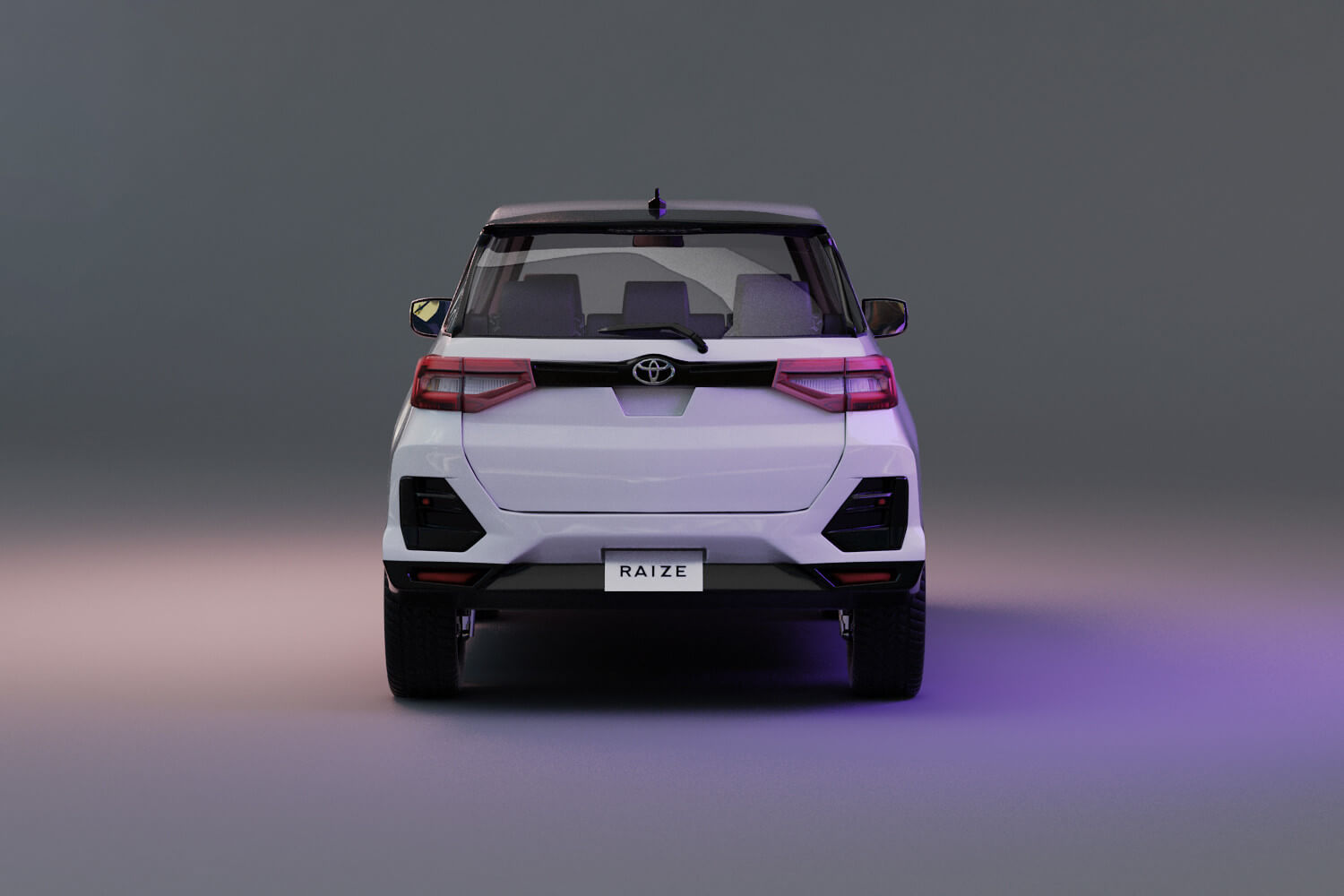 Toyota Raize With Interior 3D Model by jk3dstudio