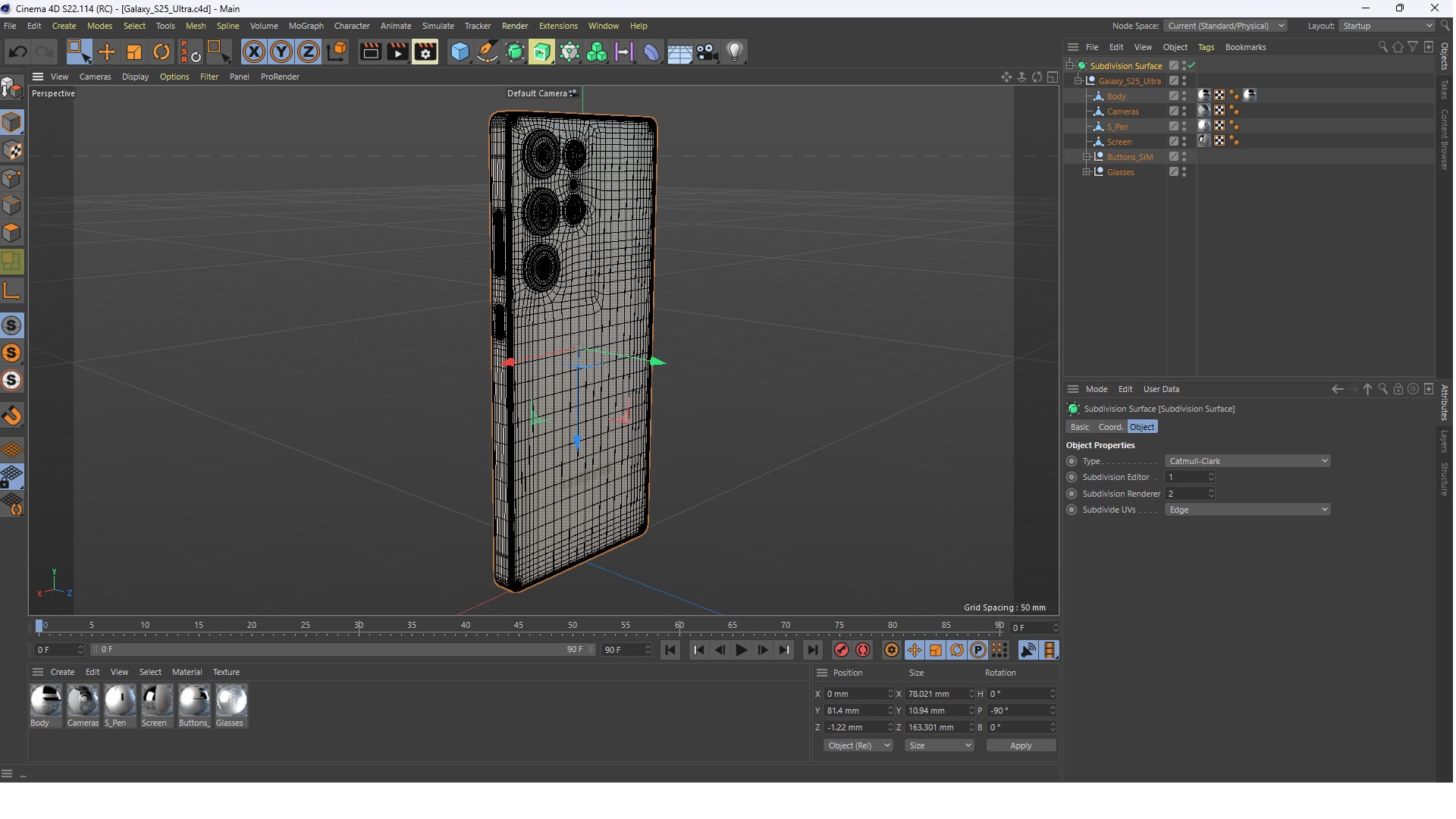 Samsung Galaxy S25 Ultra Titanium Silverblue - 3D Model by JNO_Models