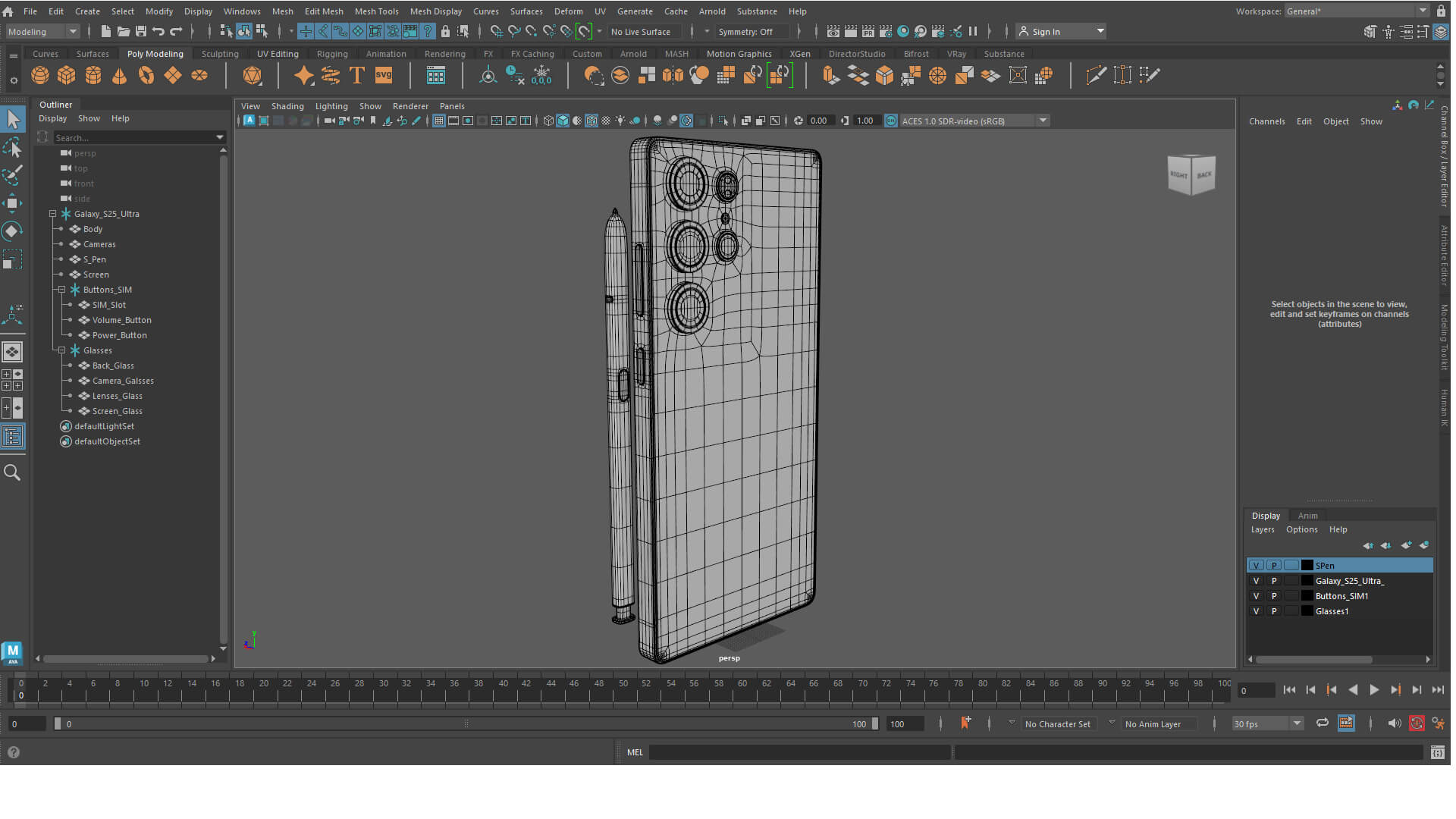 Samsung Galaxy S25 Ultra Titanium Silverblue - 3D Model by JNO_Models
