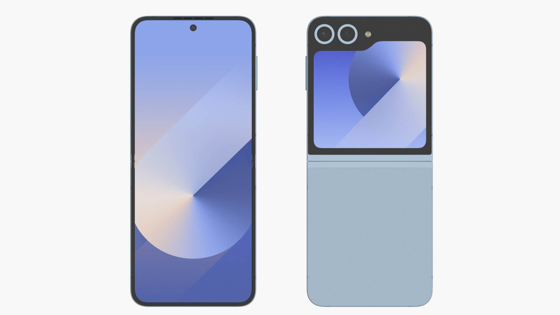 Samsung Galaxy Z Flip 6 Blue - 3D Model by JNO_Models