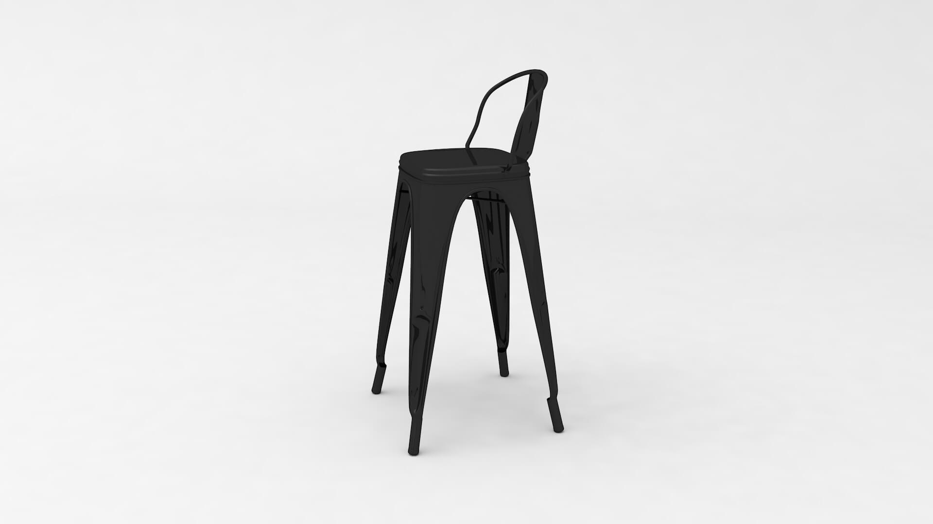 Chair Tolix Bar - 3D Model by joanrodr