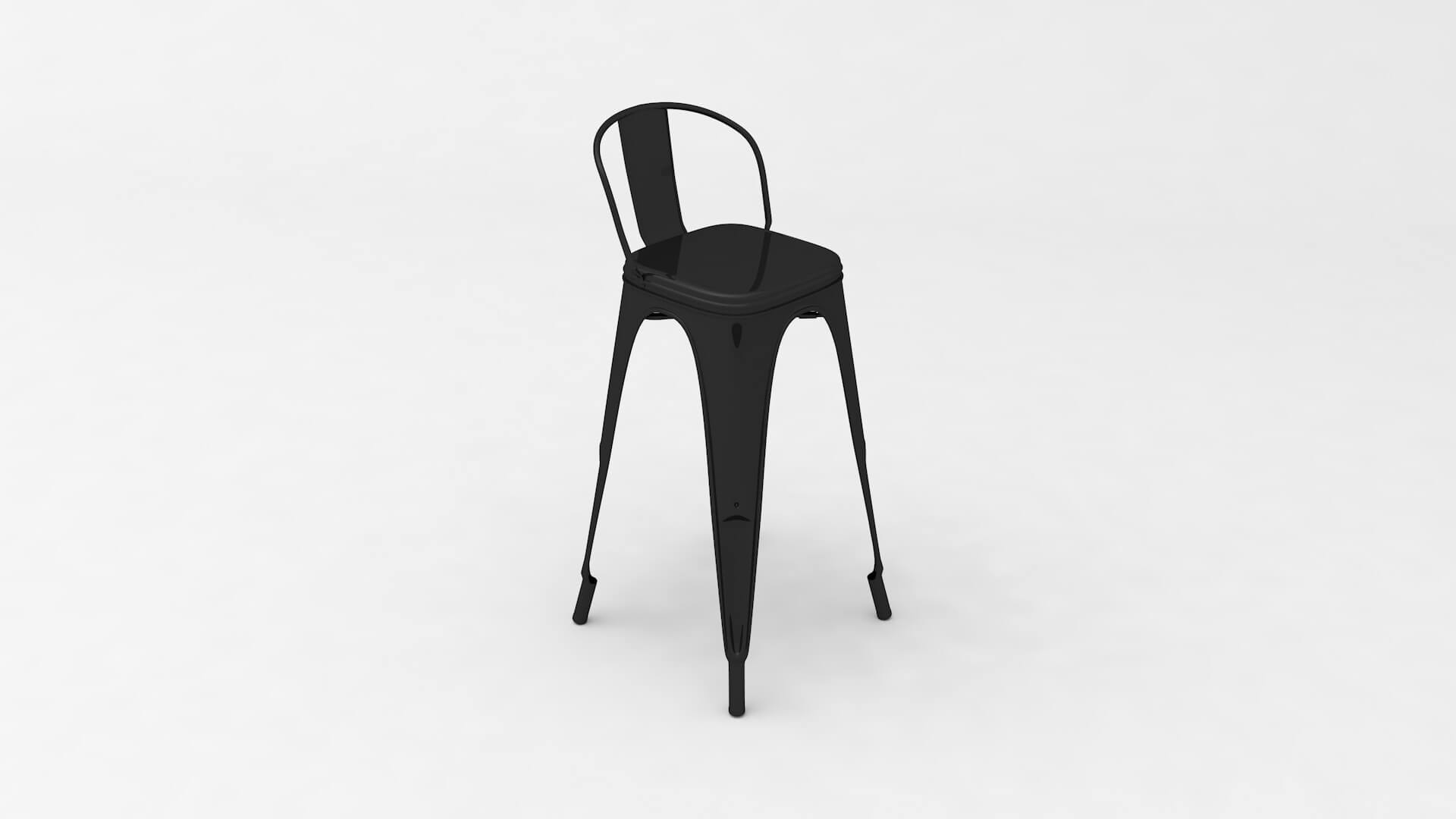 Chair Tolix Bar - 3D Model by joanrodr