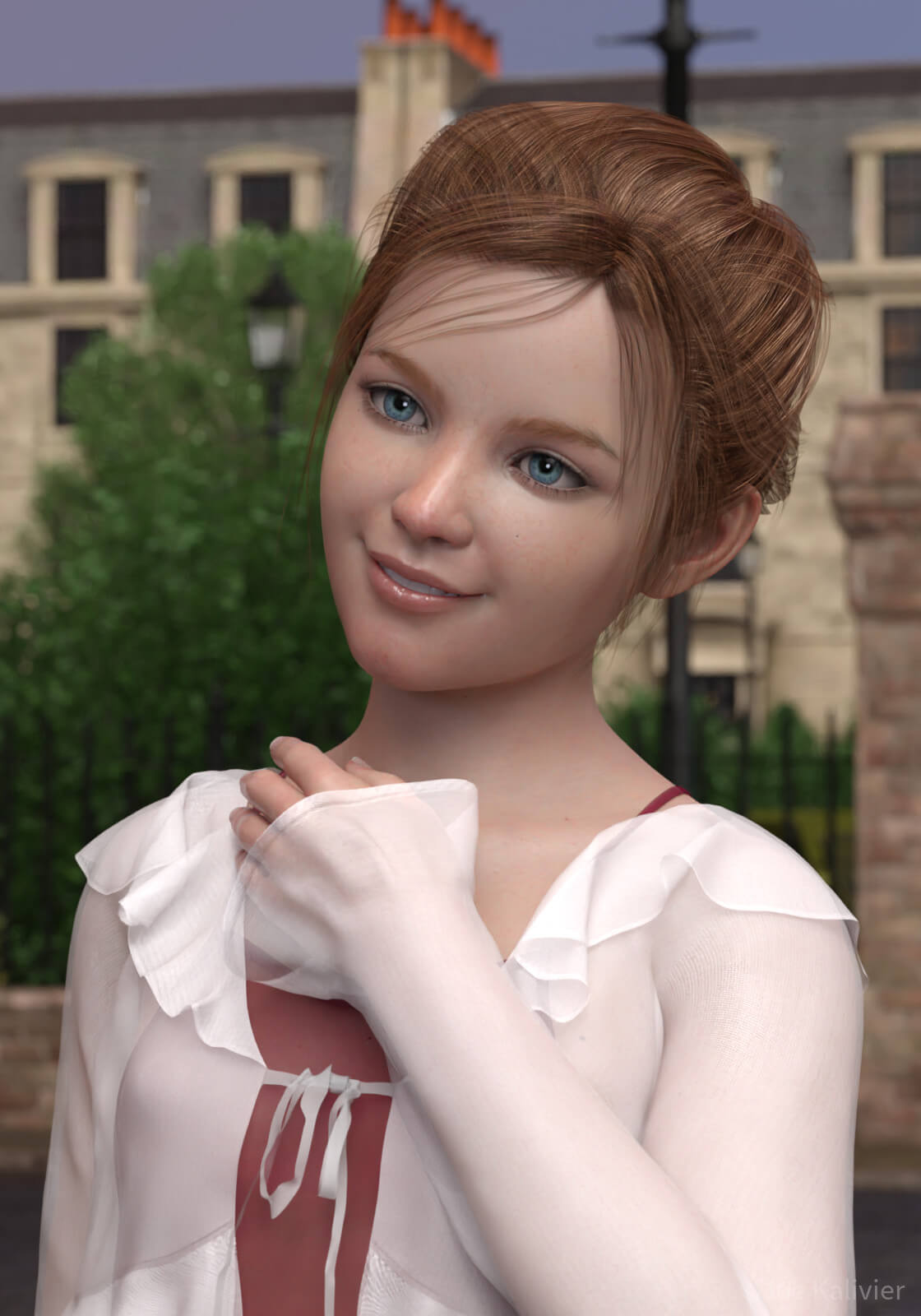 Hi! i'm katie. Nice to meet you! 3D Render by JoeKalivier