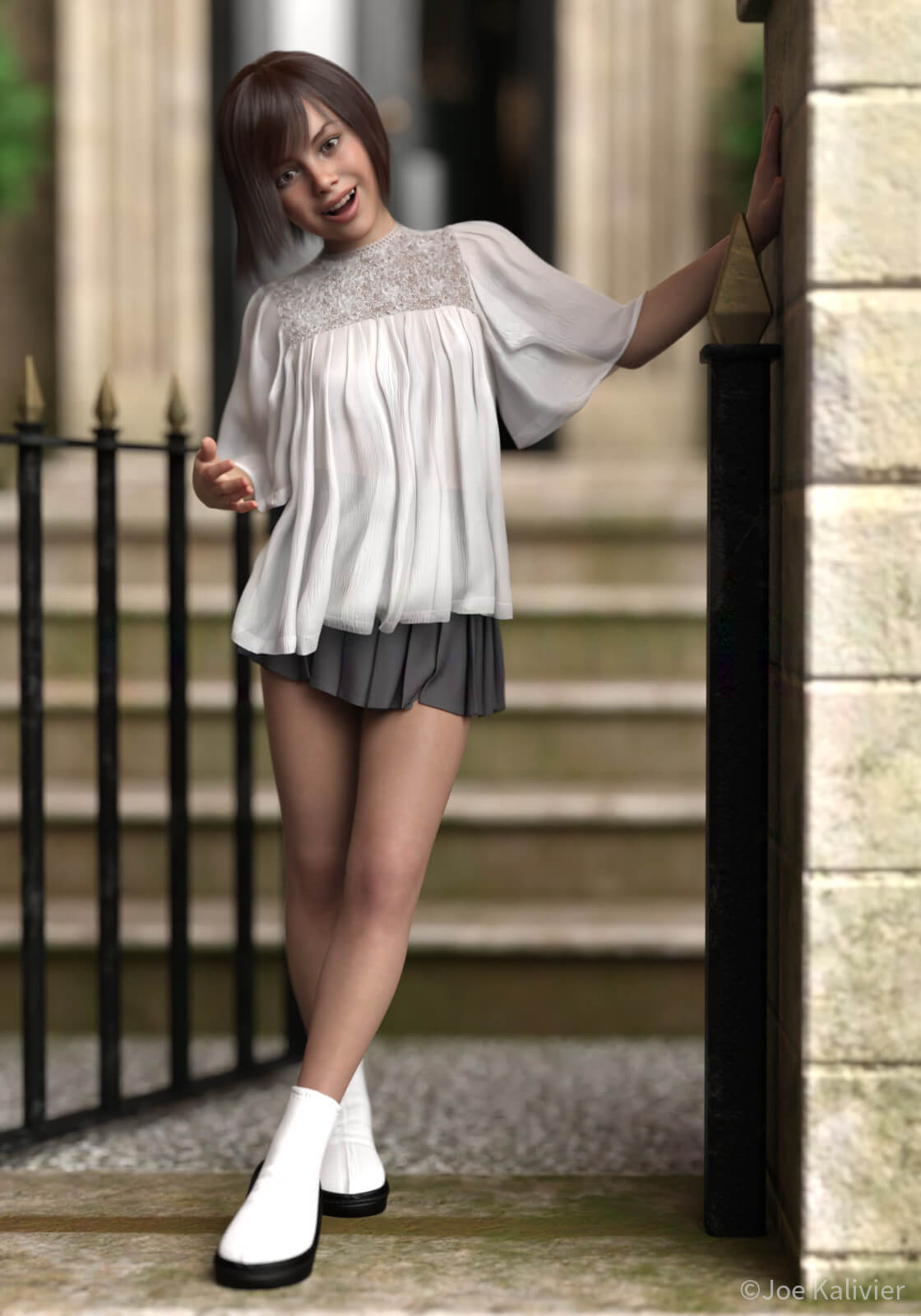 Welcome! I'm Maisy! 3D Render, Digital Art by JoeKalivier