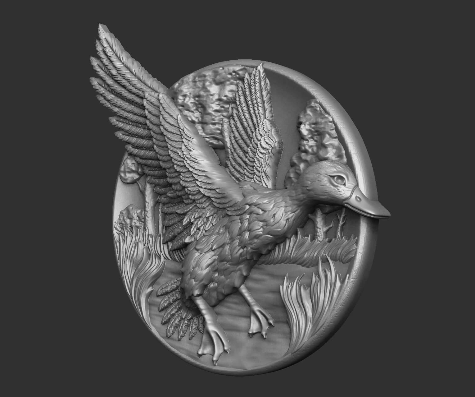 Drake Bas-Relief 3D Model by JoFox