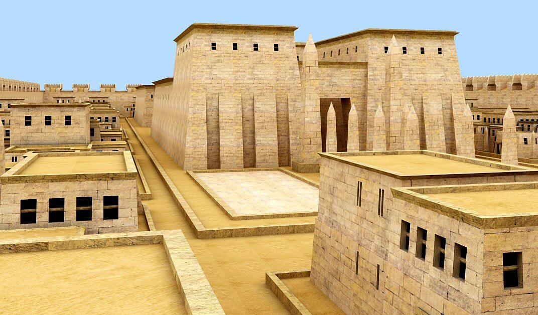 Ancient Egyptian City - 3D Model by johnathanG