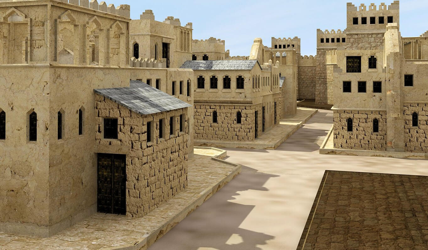 Iraq Sumerian City Ziggurat Temple - 3D Model by johnathanG