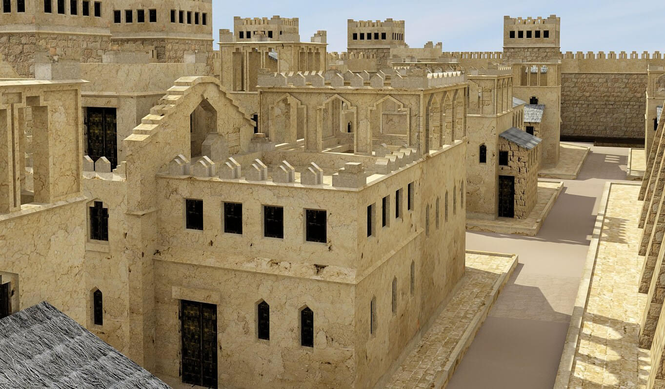 Iraq Sumerian City Ziggurat Temple - 3D Model by johnathanG