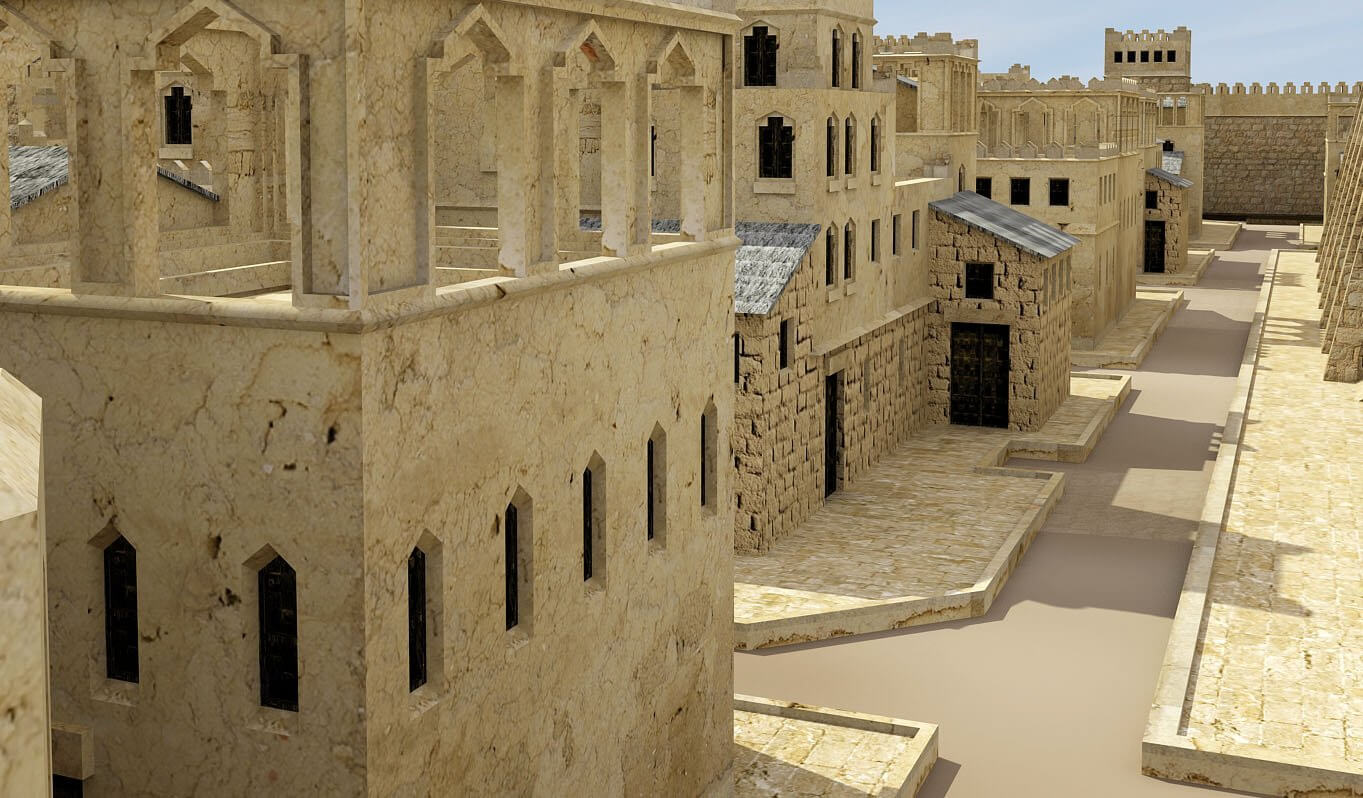 Iraq Sumerian City Ziggurat Temple - 3D Model by johnathanG