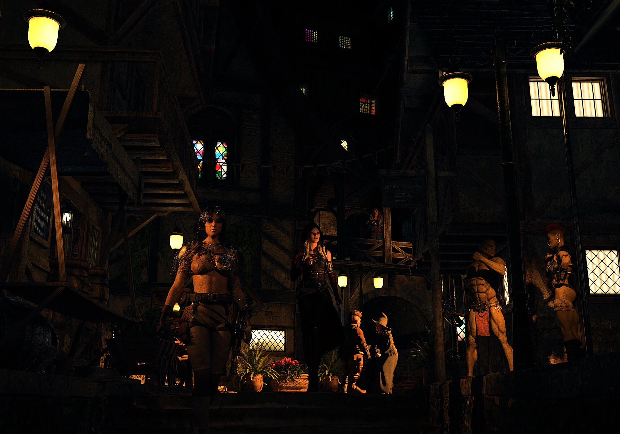 Night Life 3D Render, Digital Art by johngr