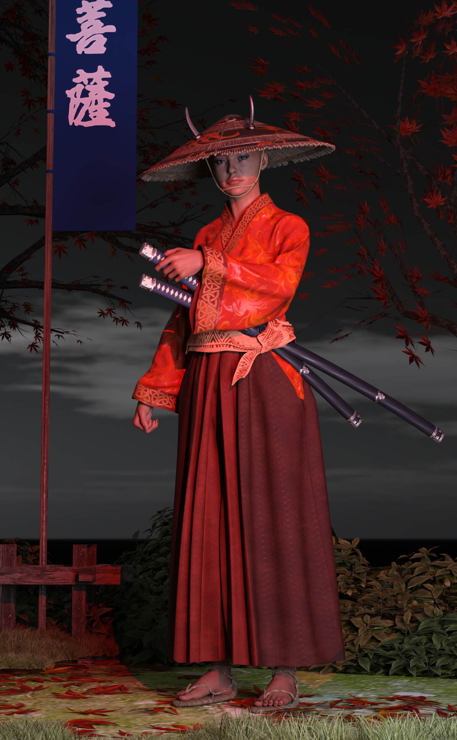 Ronin 3D Render, Digital Art by johngr