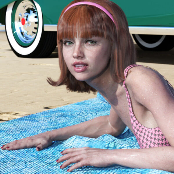 Katya Photoshoot 01 3D Render | RenderHub Gallery