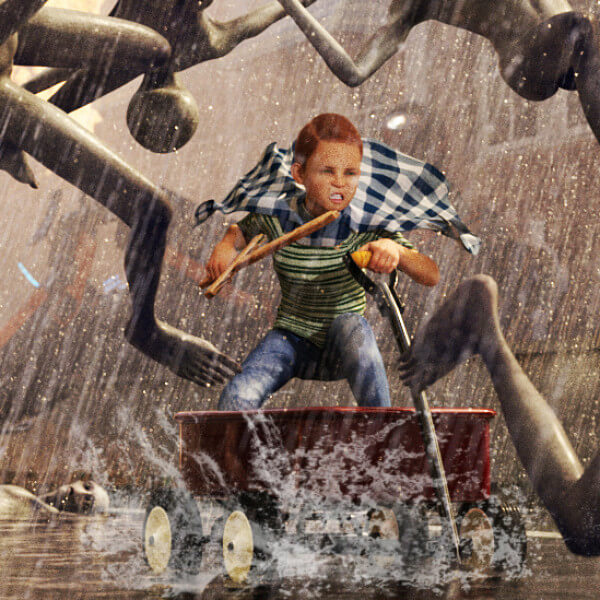 The Bravest Jimmy VS. The Spacemen - HECK TO PAY 3D Render | RenderHub ...