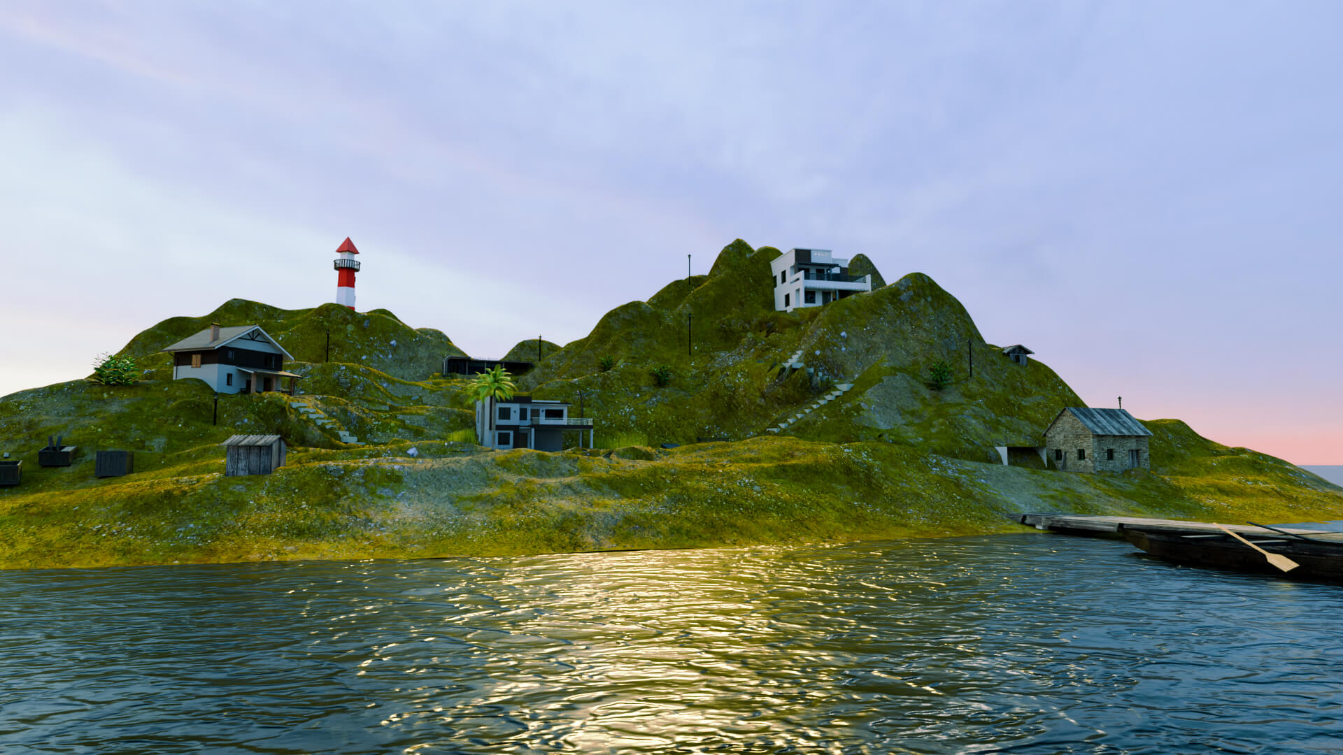 Isolated Island - 3D Model by johntrek