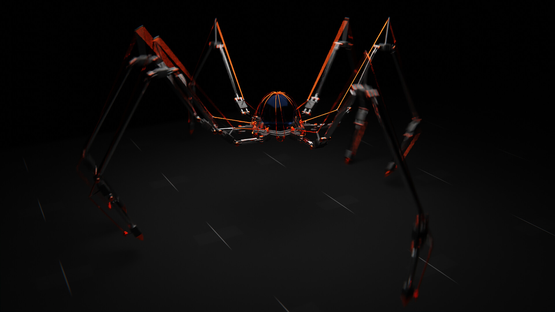 Sci-Fi Spider Robot 3D Model by johntrek