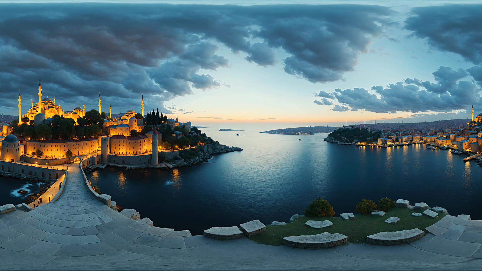 50 HDRI Medieval Istanbul Panoramic Backgrounds - HDR Image by Johny1981