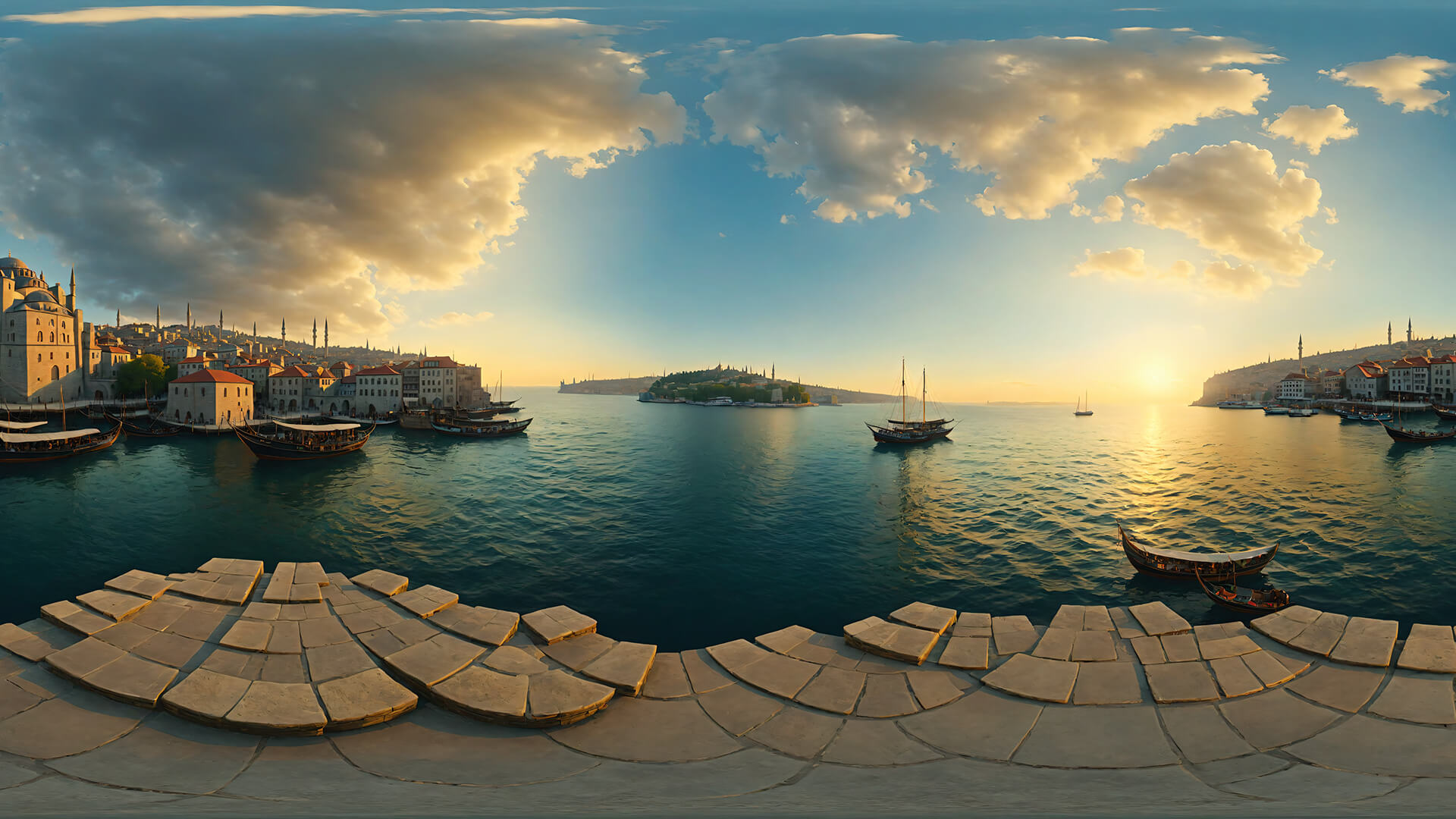 50 HDRI Medieval Istanbul Panoramic Backgrounds - HDR Image by Johny1981